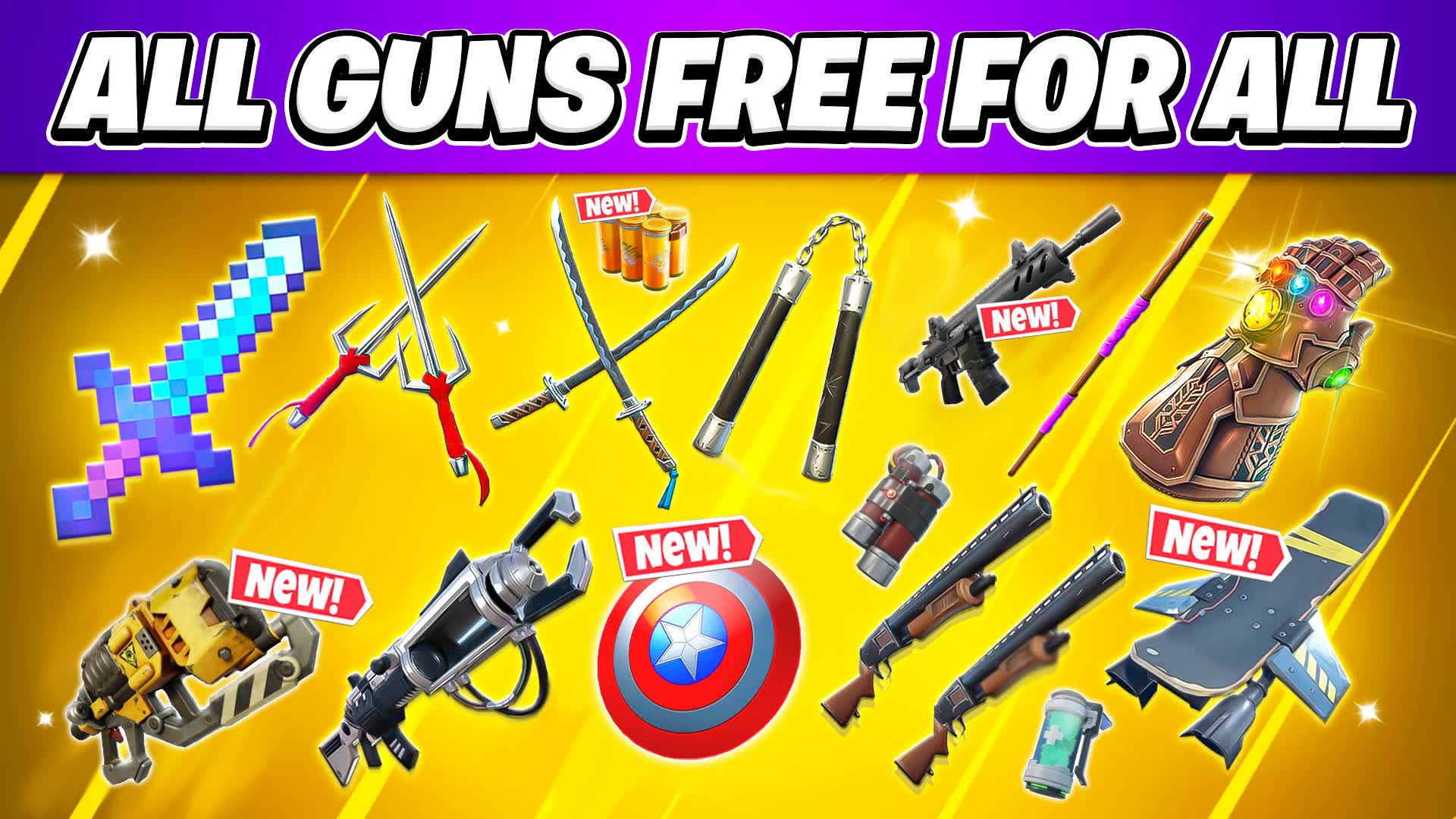 ⭐ALL WEAPONS - FREE FOR ALL 1560-5942-7580 by stormwave - Fortnite ...