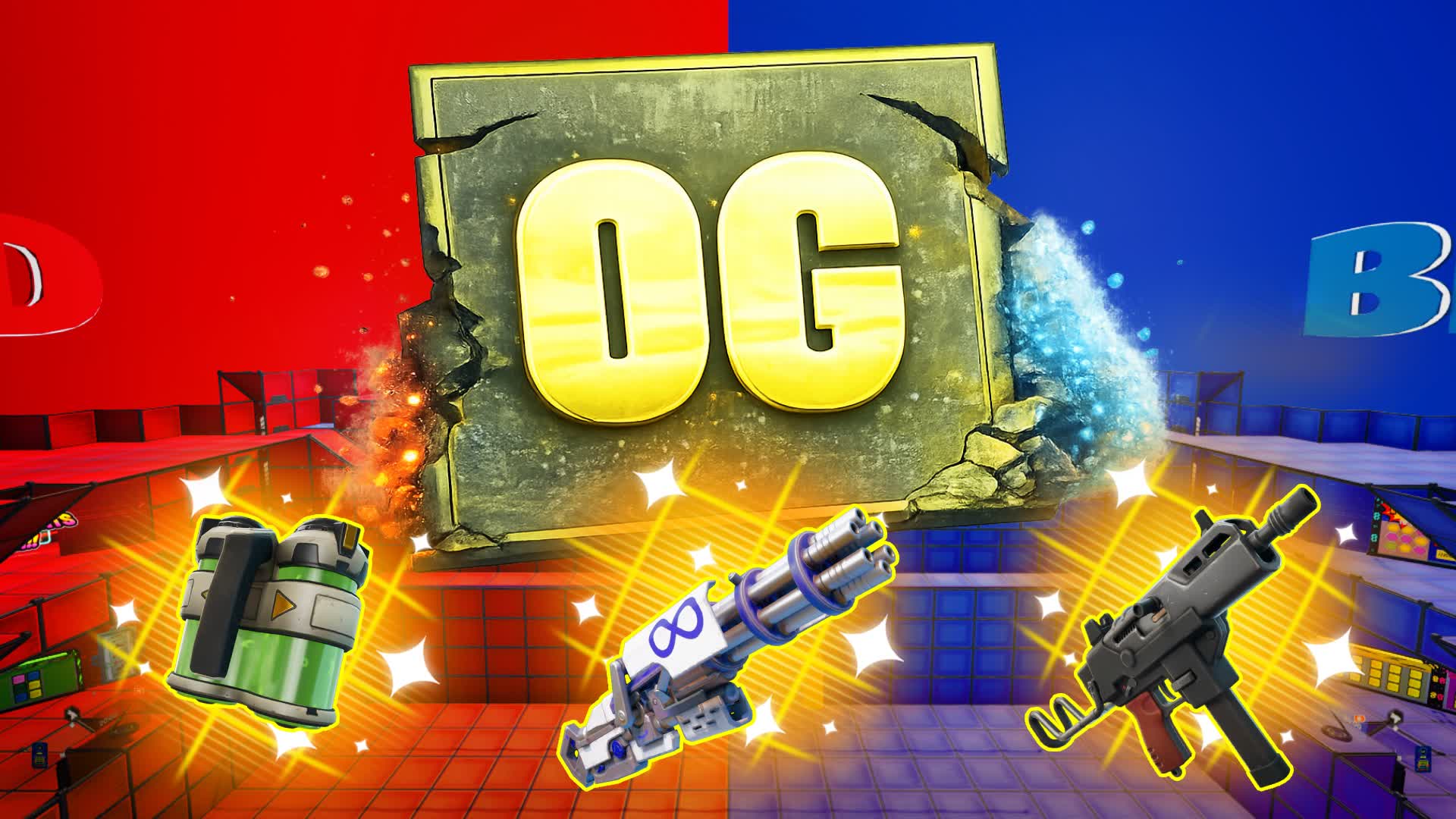 OG RED VS BLUE 🔴🔵 2018-7026-6687 by luwea - Fortnite