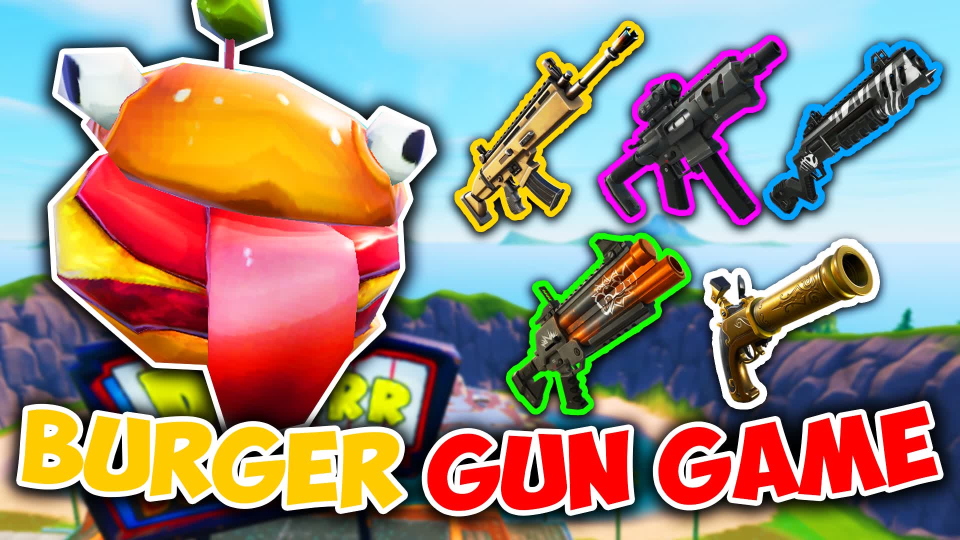 BURGER GUN GAME 🔫 2686-3495-3528 by burgermurderbg - Fortnite Creative ...