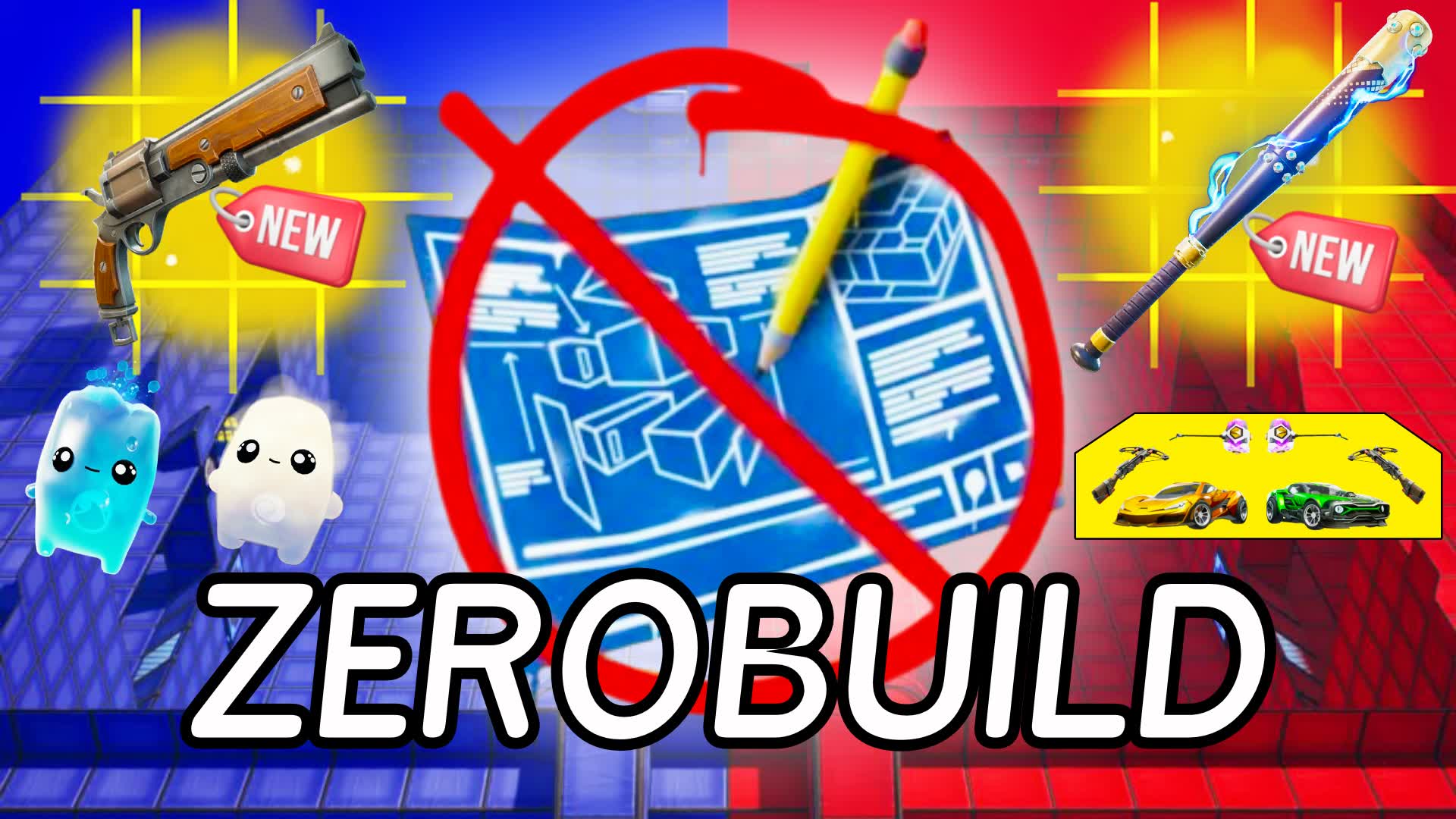 ZERO BUILD RED VS BLUE 🔴🔵 3623-8892-5433 by delfincraft - Fortnite ...