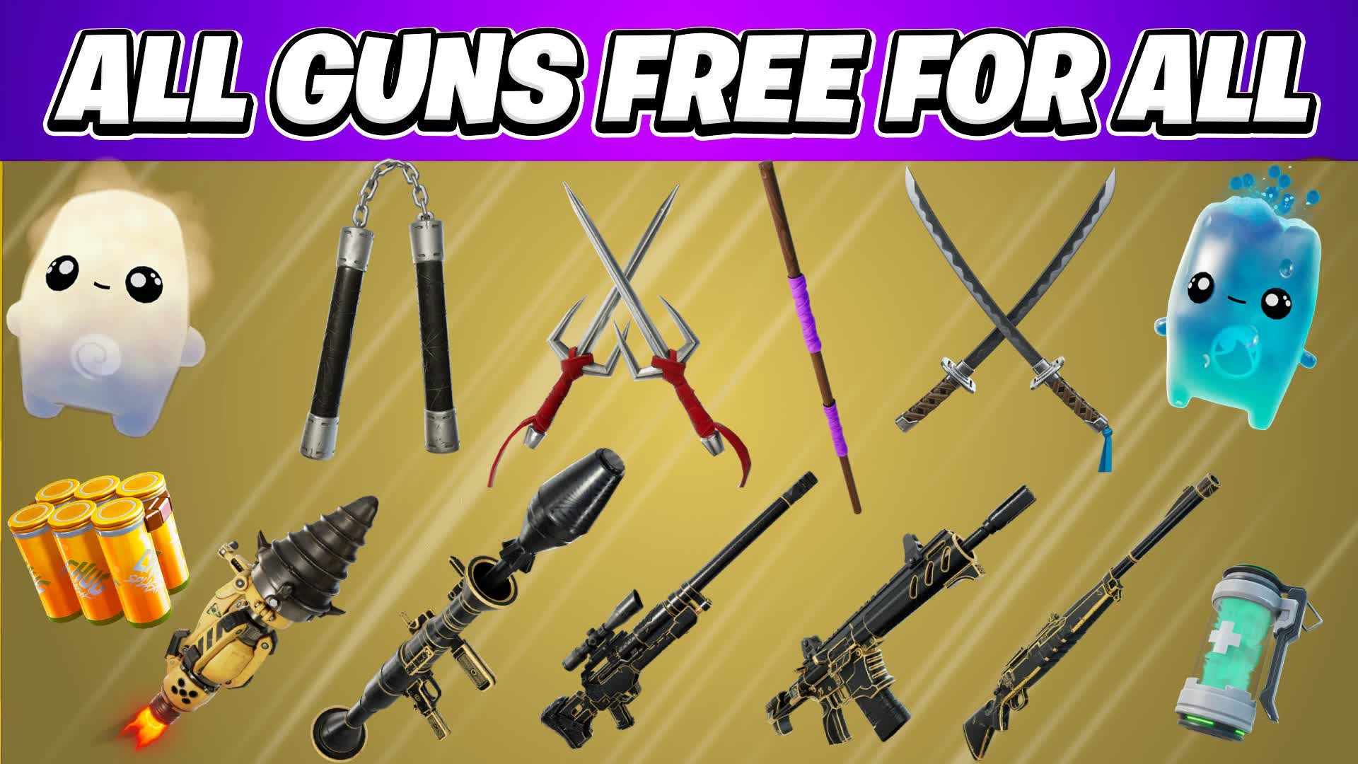 TMNT⭐ALL WEAPONS - FREE FOR ALL 5618-1672-5957 by a199 - Fortnite ...