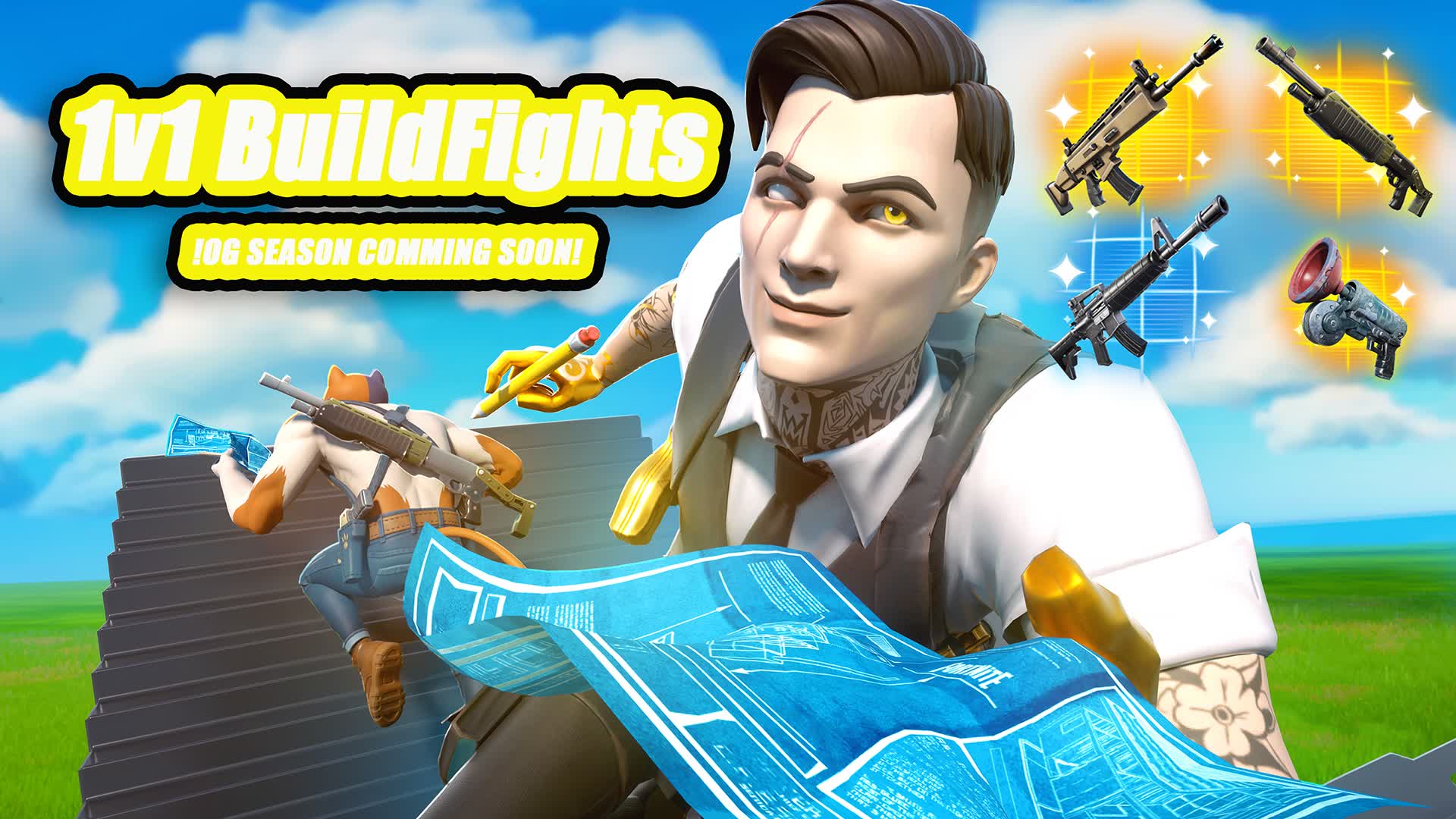 1v1 Build Fights (16 Player) 8594-5641-4092 by ch9yy - Fortnite Creative Map Code - Fortnite.GG