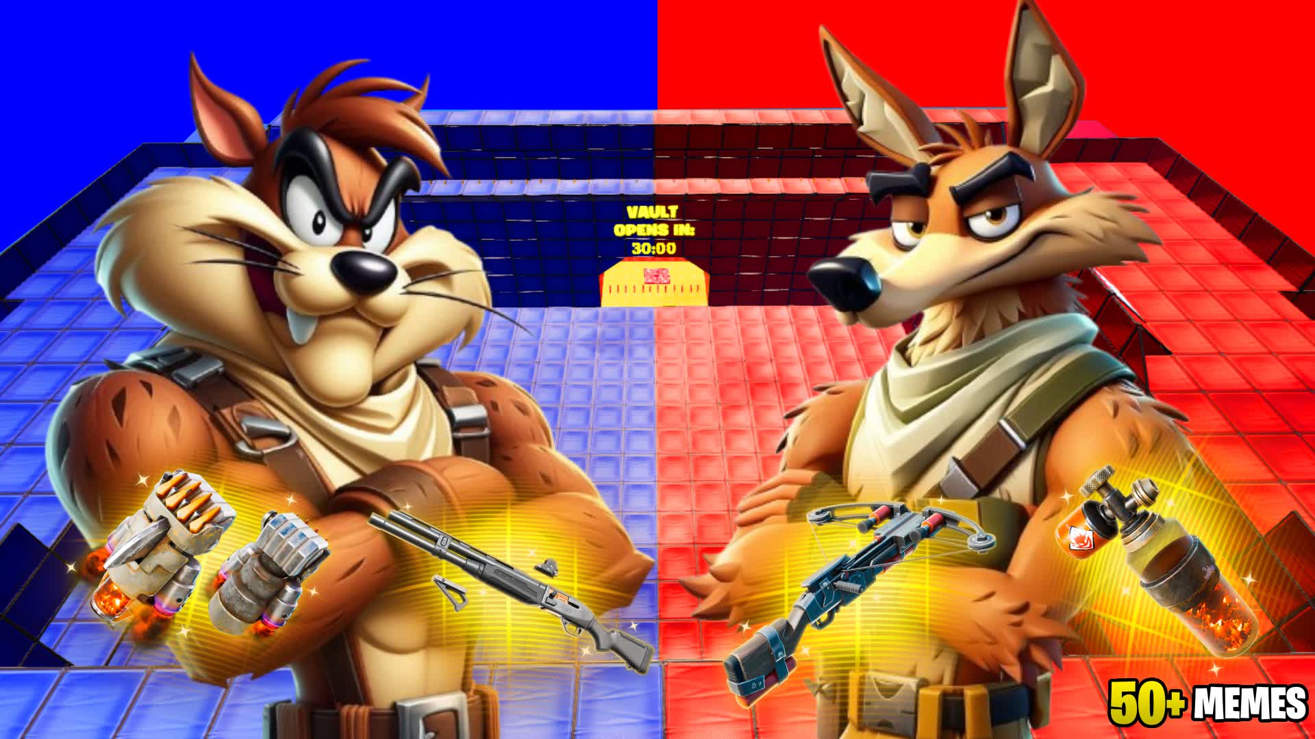 SUPER MEGA RED VS BLUE 🔴🔵 0732-7291-5108 by kutyaruzsa - Fortnite ...