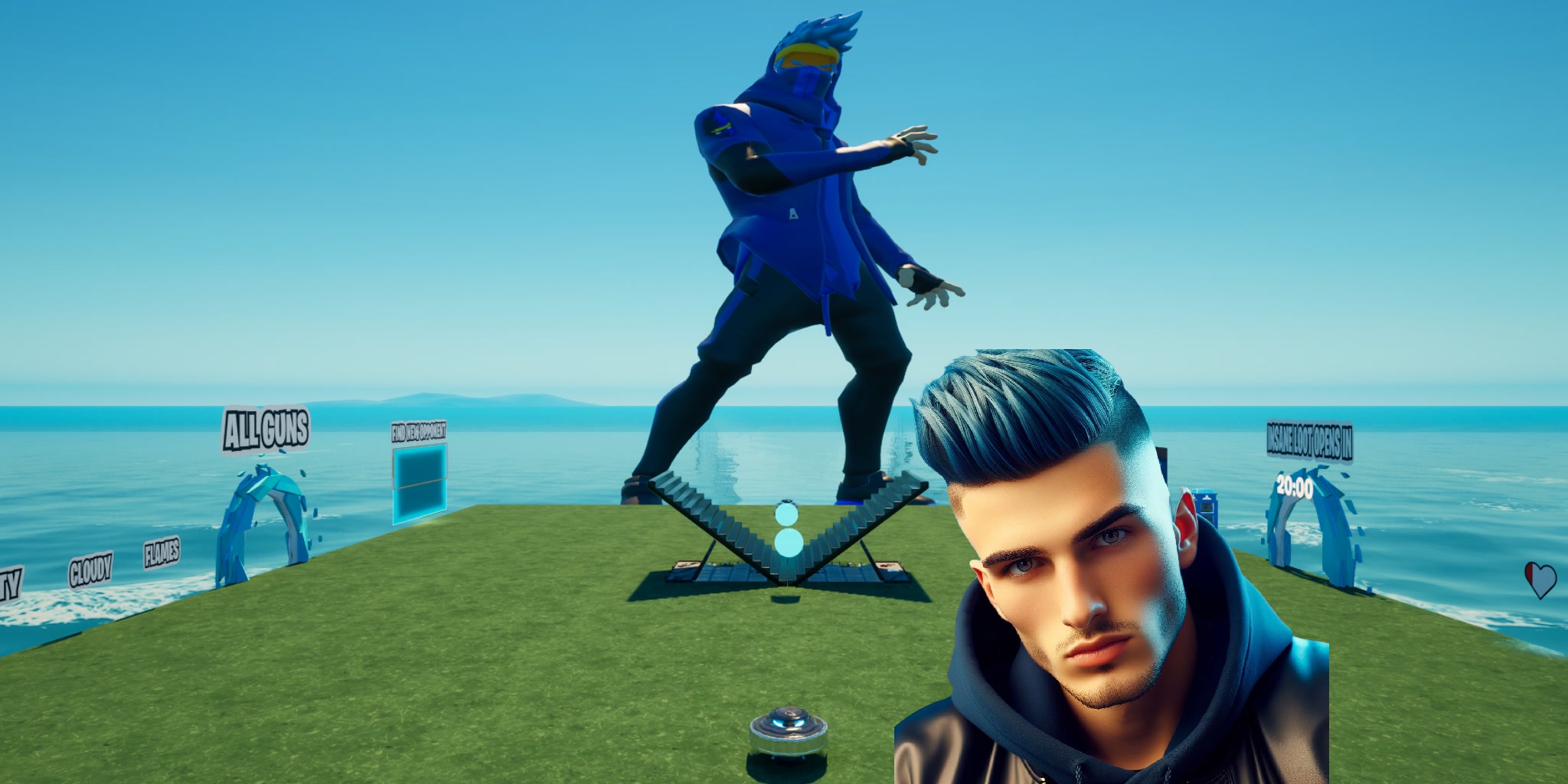 NINJA LOW TAPER FADE 1V1S 1242-0701-0427 by xamy - Fortnite Creative ...