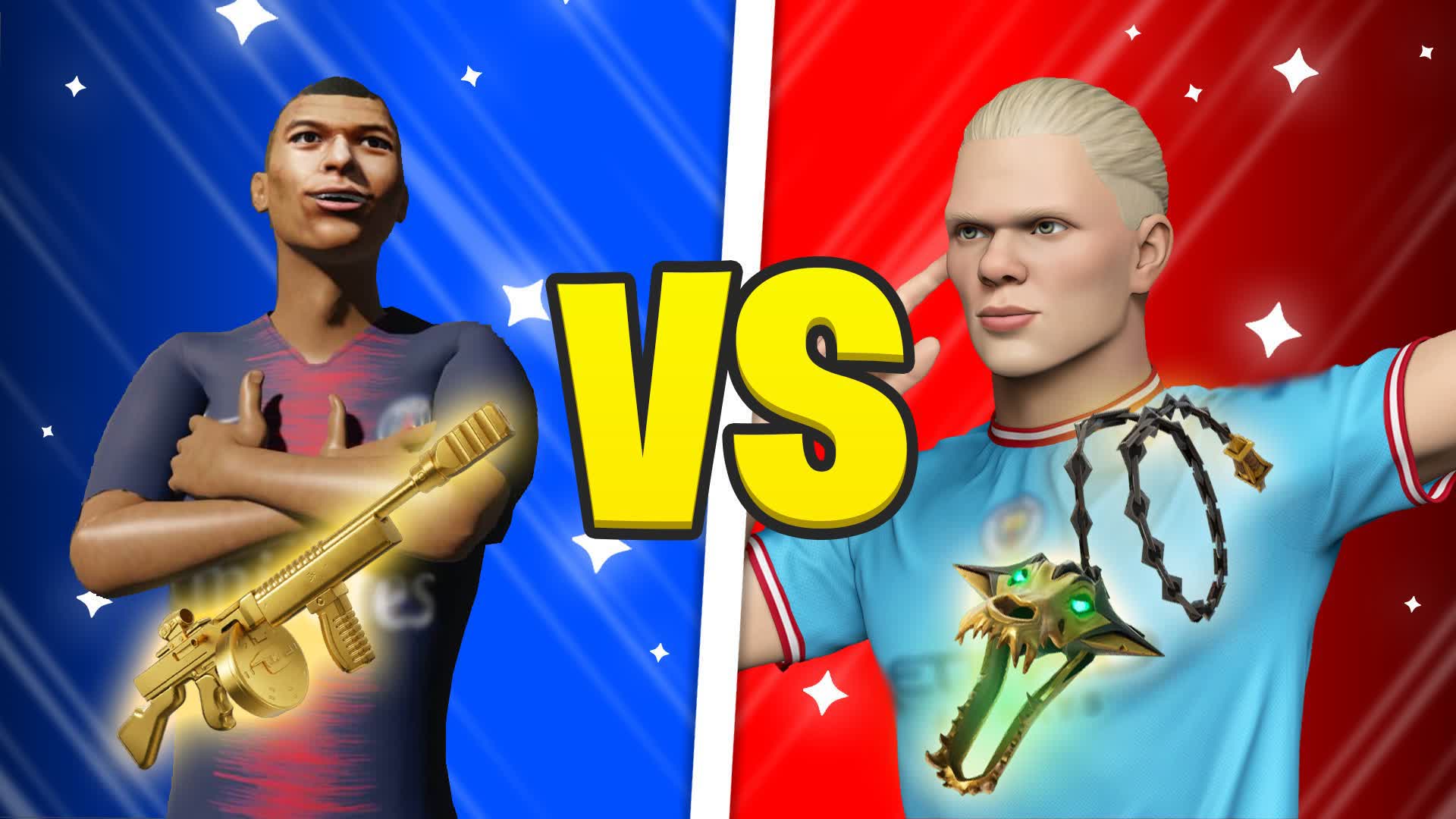 MBAPPE VS HAALAND🔥 ALL WEAPONS 7303-5117-8939 by ktsuki - Fortnite ...