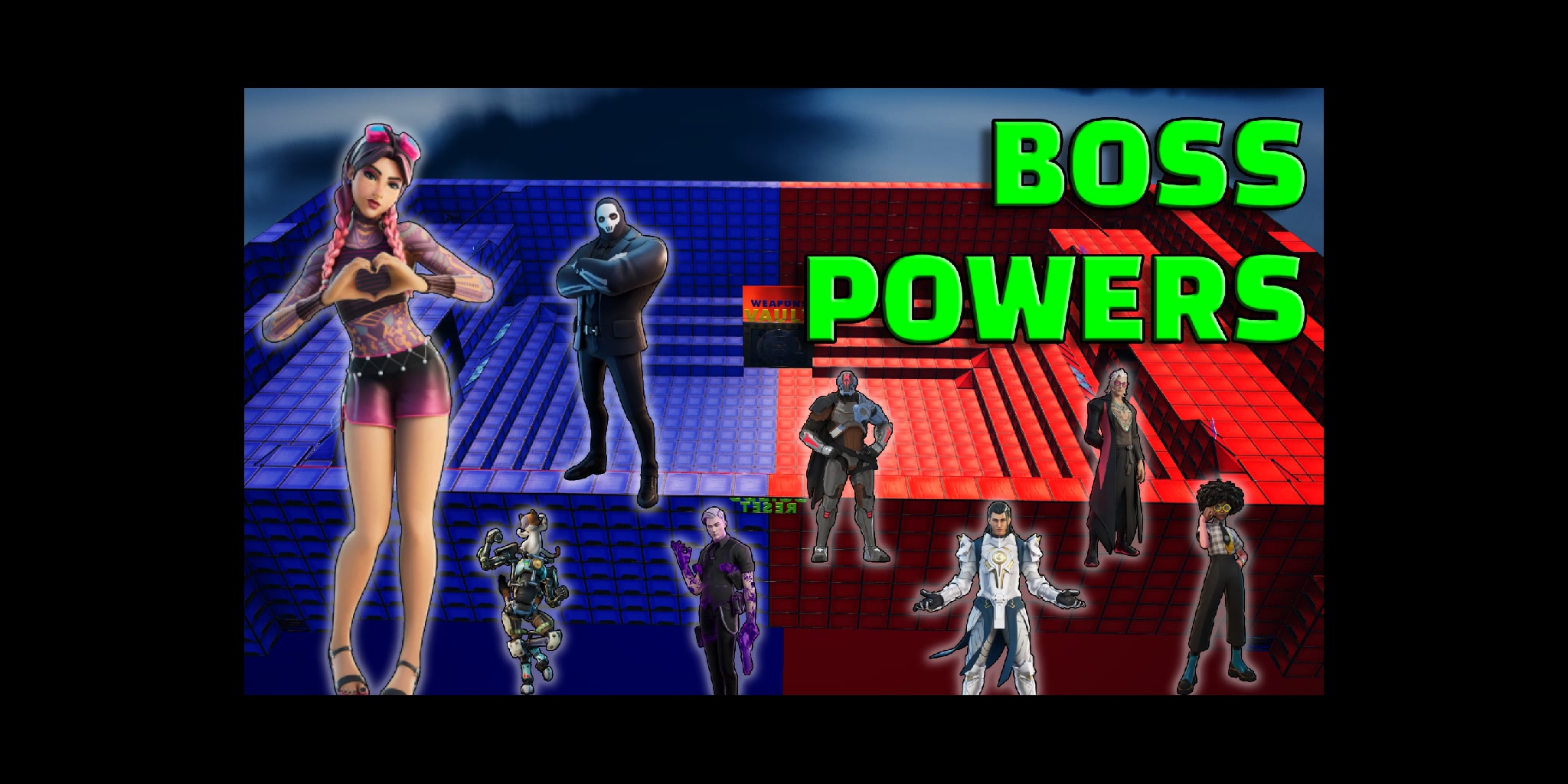 BOSS Red vs Blue - 1712-9960-7303 | Fortnite Zone