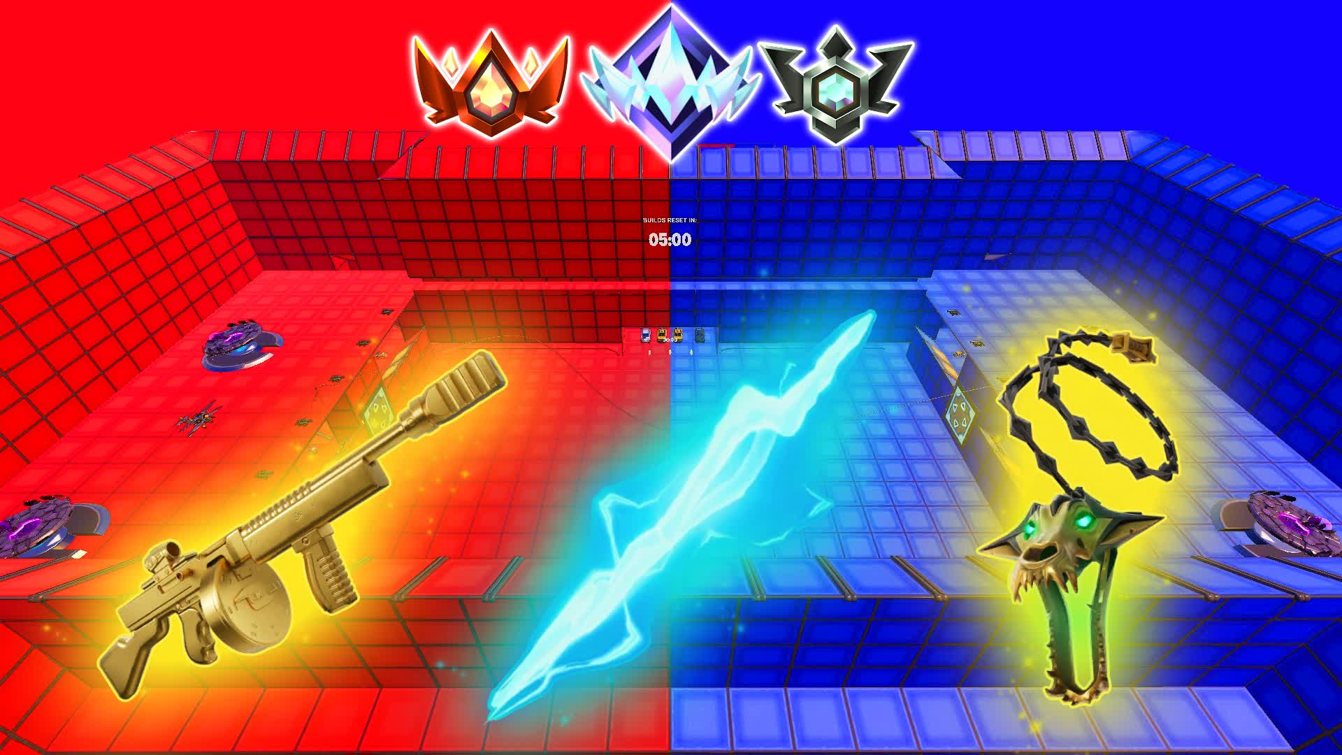 God Red Vs Blue🔴🔵 1817-7370-0935 by hz3joao - Fortnite Creative Map ...