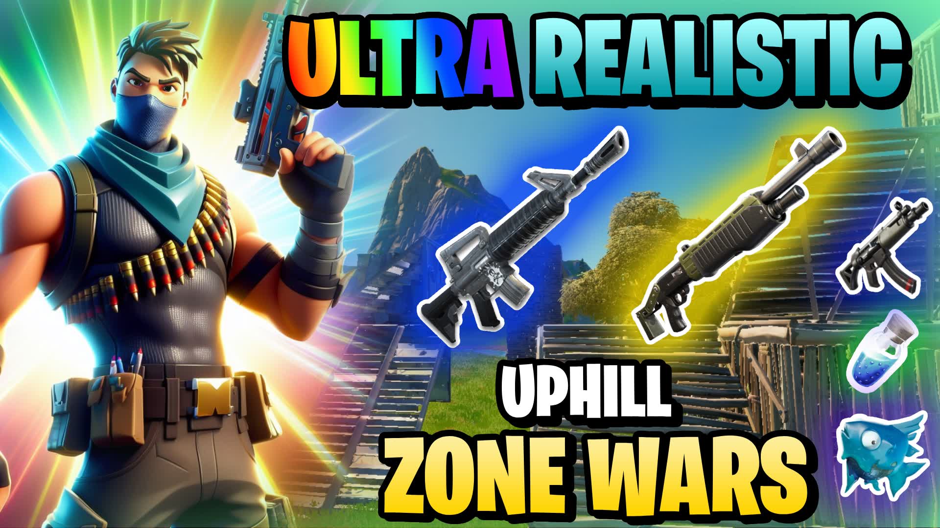 ULTRA REALISTIC | UPHILL ZONE WARS 0064-3231-7988 by rfish126 - Fortnite Creative Map Code ...