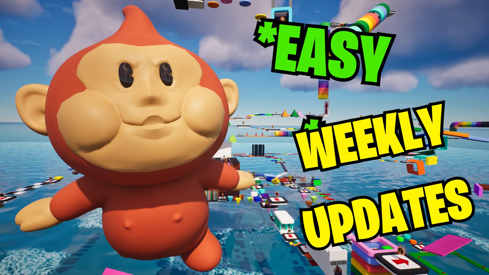 MONKEY PARKOUR 125+ Level 1305-0804-4865 من ابتكار naisuu - Fortnite