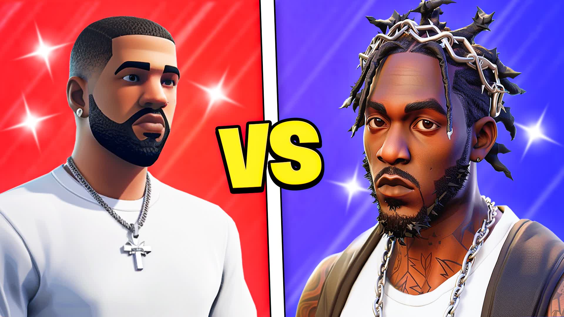 Kendrick vs Drake 🎤 Red vs Blue 2092-4629-6456 من ابتكار hiba - Fortnite