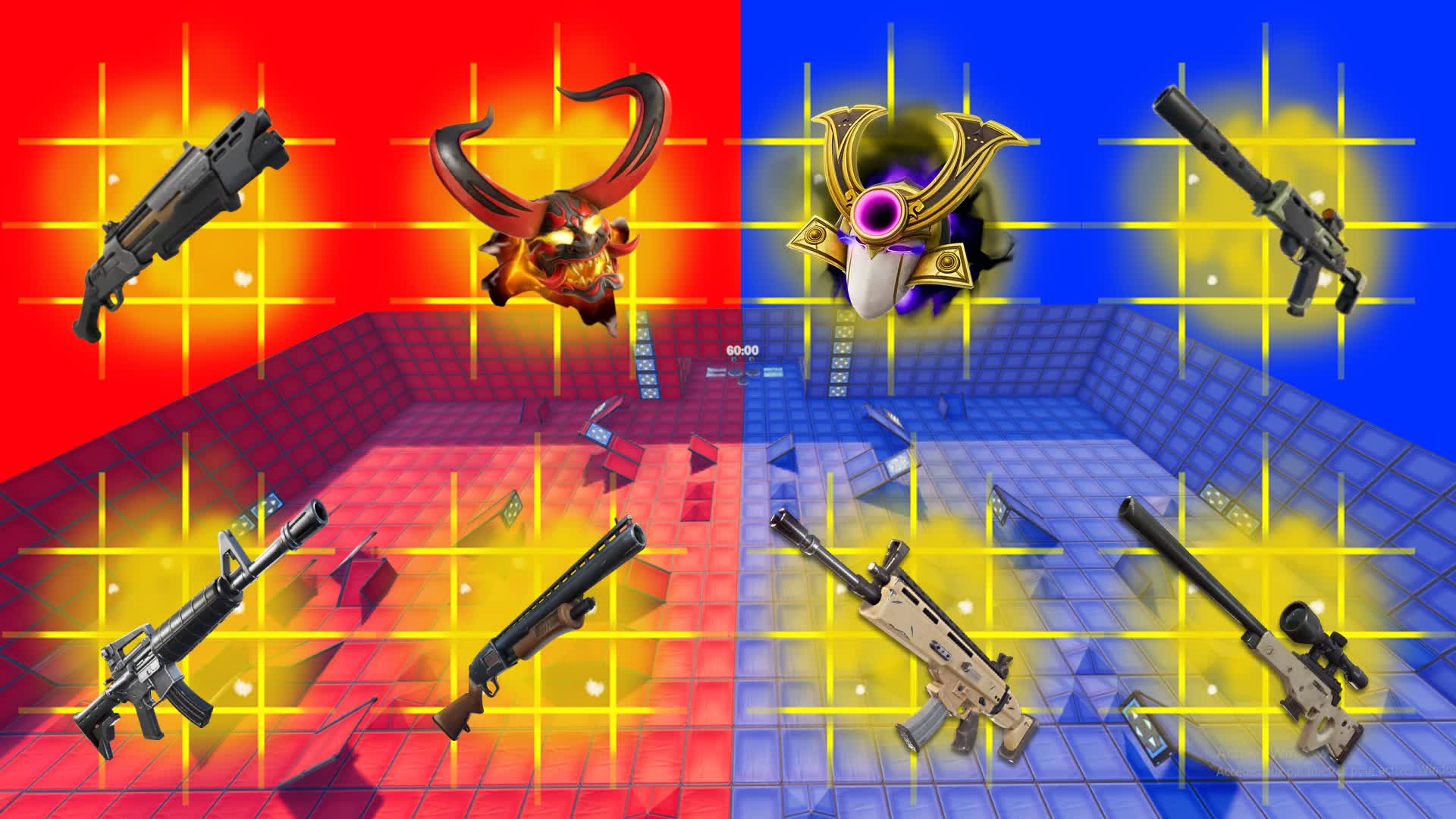 MEGA RED VS BLUE 🔴🔵 6456-4811-7570 by toti - Fortnite Creative Map Code - Fortnite.GG