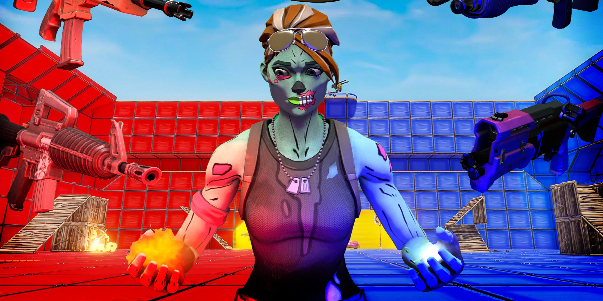 SUPER RED VS BLUE 8281-4711-0713 by ru1 - Fortnite Creative Map Code ...