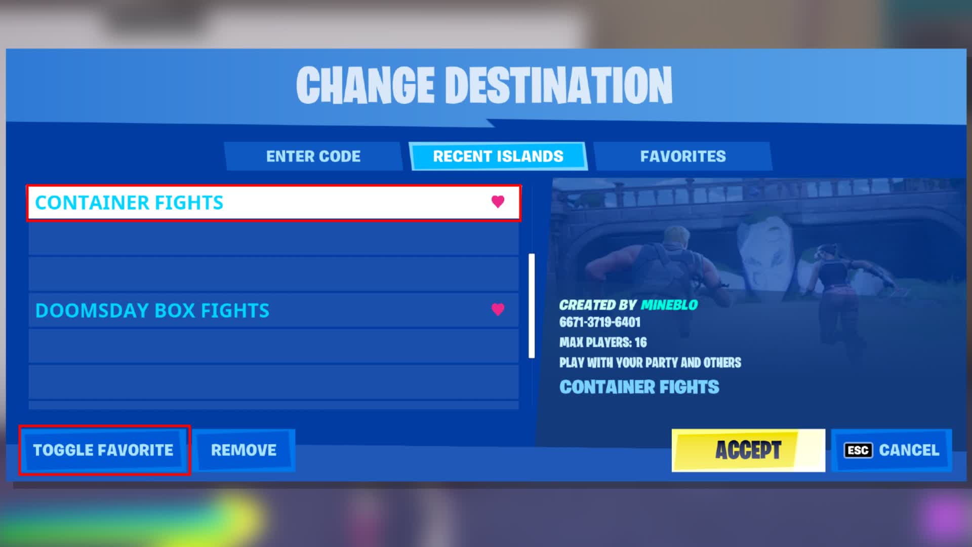 [Thumbnail] Fav_Container_Fights 2427-0634-2133 by mineblo - Fortnite.GG