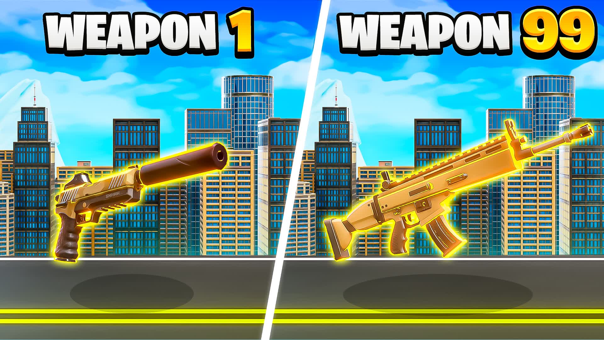City Gold Infinite Gun Game ๐๐จ 9444 7018 9702 By Drink Fortnite