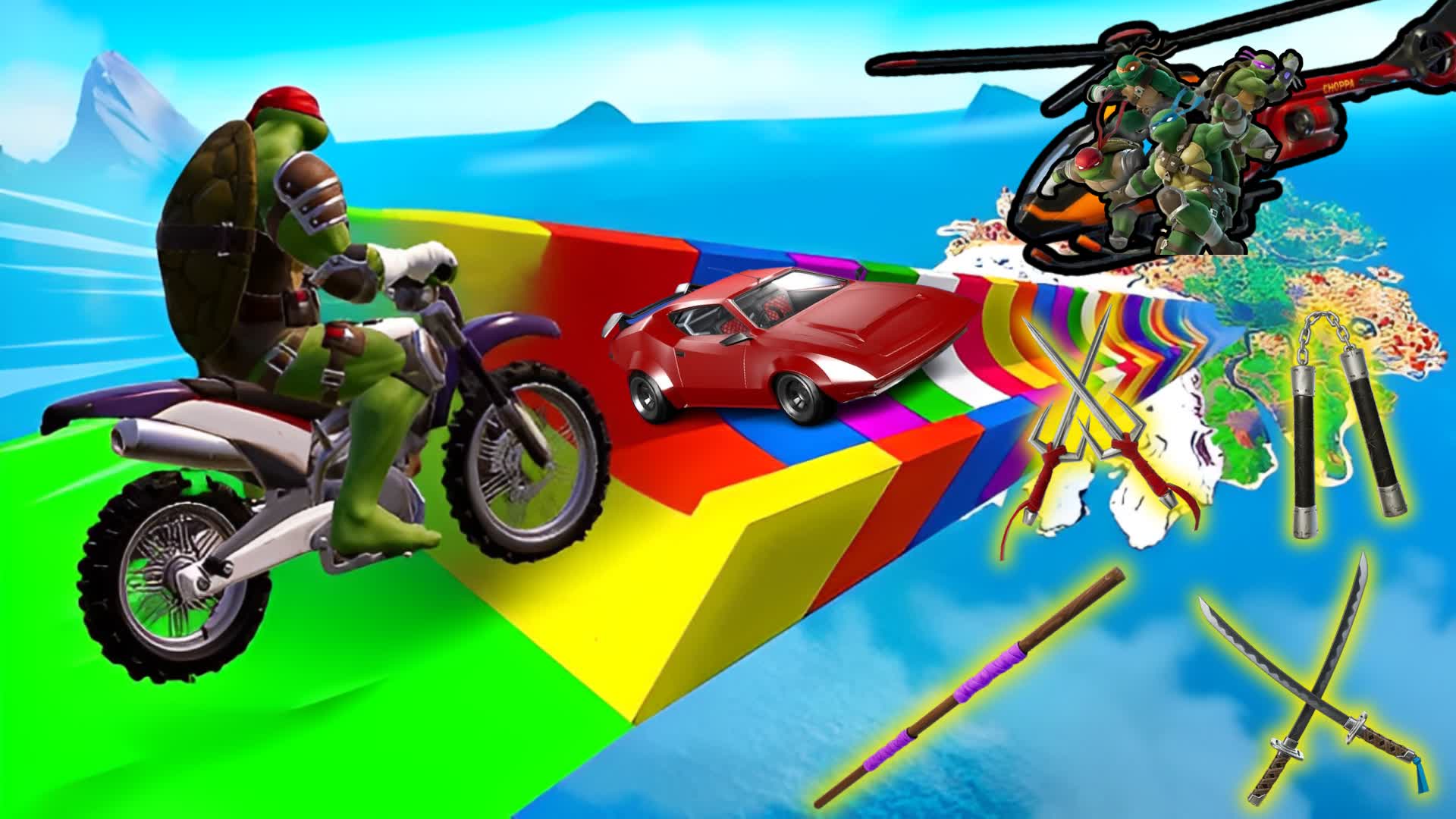 🔥 TMNT GIANT MEGA BATTLE RAMP 🔥 5063-8698-8262 by vavazinha - Fortnite