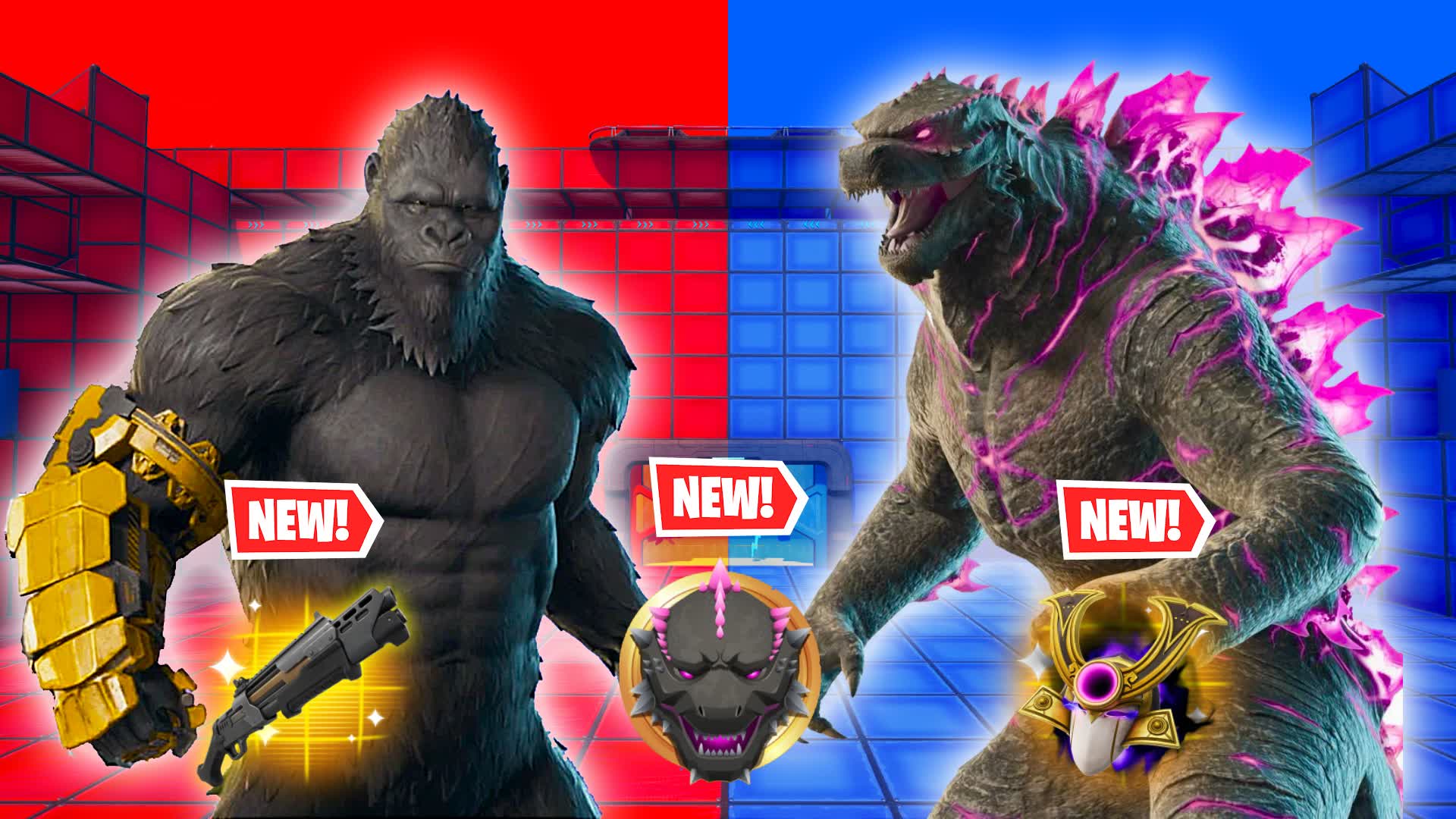 GODZILLA VS KONG RED VS BLUE 🔴🔵 4040-4224-1845 von baydn – Fortnite