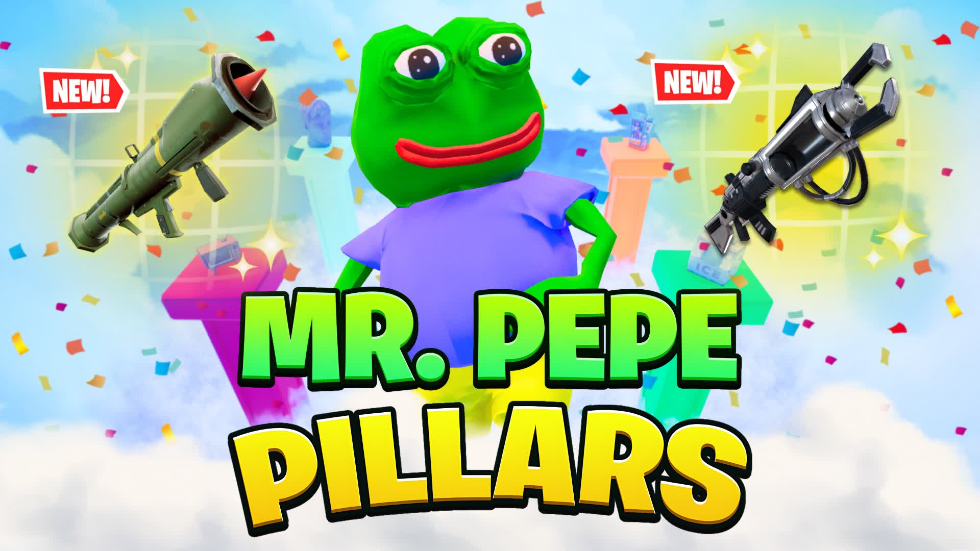 PEPE MEME PILLARS! 🐸 0202-0486-9516 by yuck - Fortnite Creative Map ...