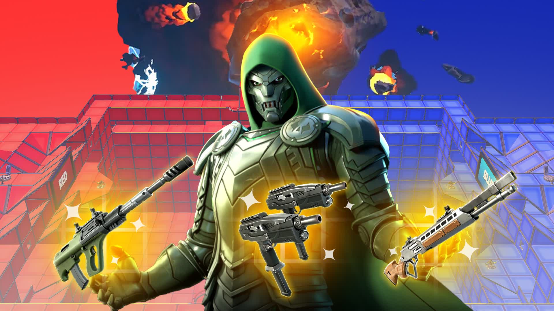 INSANE METEOR RED VS BLUE DOOM 🔴🔵 3459-8736-9132 by brakkaboy ...