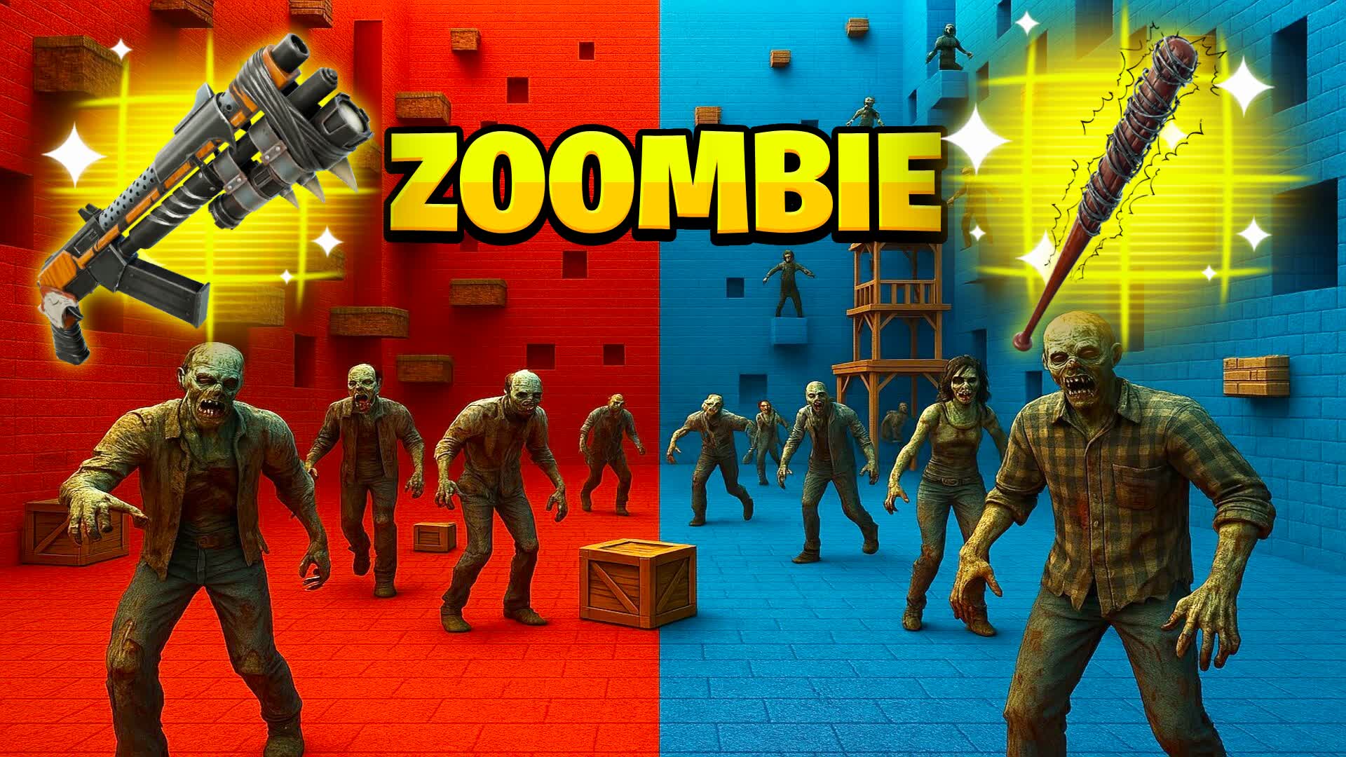 TWDU RED VS BLUE ZOOMBIE 🔴🔵 9520-7414-8296 by stefanmaps - Fortnite ...