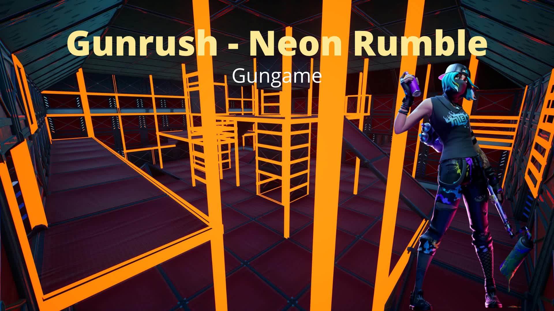 Gun Rush - Neon Rumble 3936-0014-5418 by SKW Sxprky - Fortnite.GG