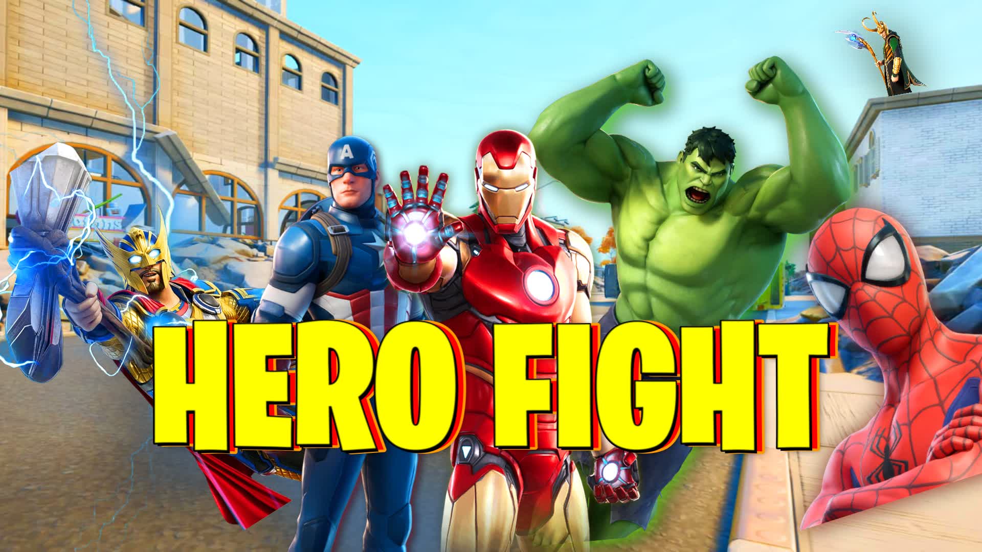 🦸 💥Hero Fight💥 1942-9376-0101 من ابتكار linderprodu - Fortnite