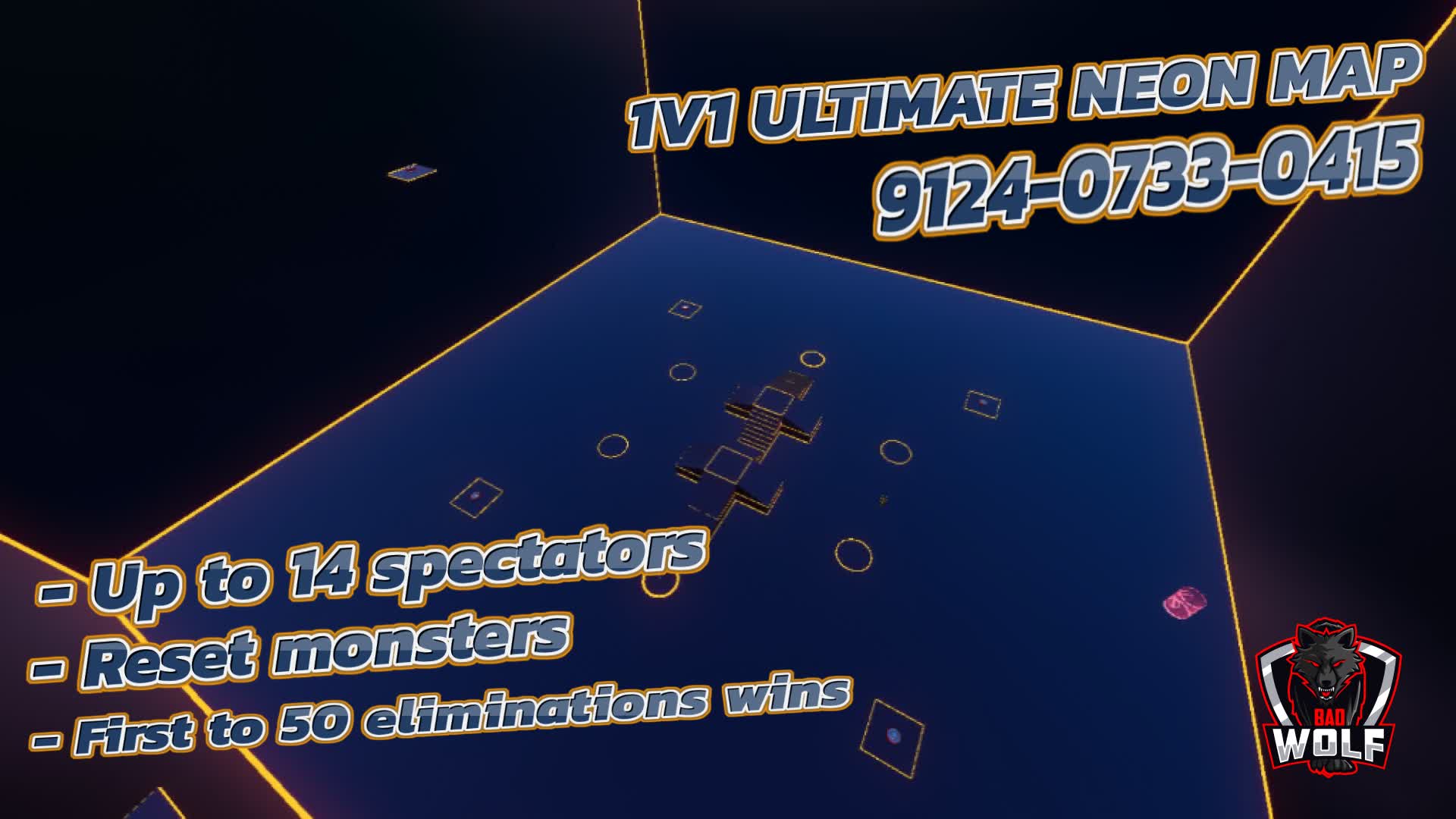 1v1 Ultimate Neon Map 9124-0733-0415 by badwolfpro1 - Fortnite Creative ...