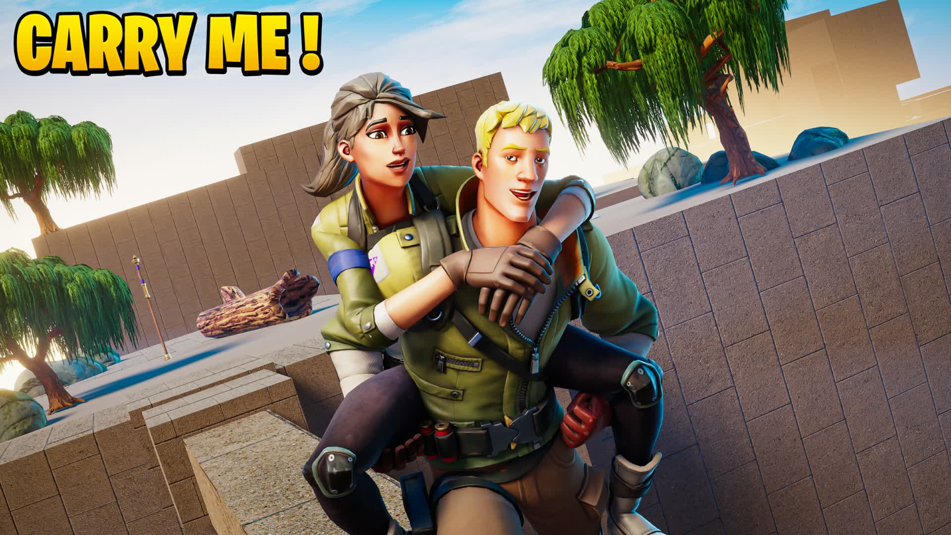 CARRY ME! [2 PLAYER OBBY] 9387-1595-9374 by teamroyse - Fortnite Creative Map Code - Fortnite.GG