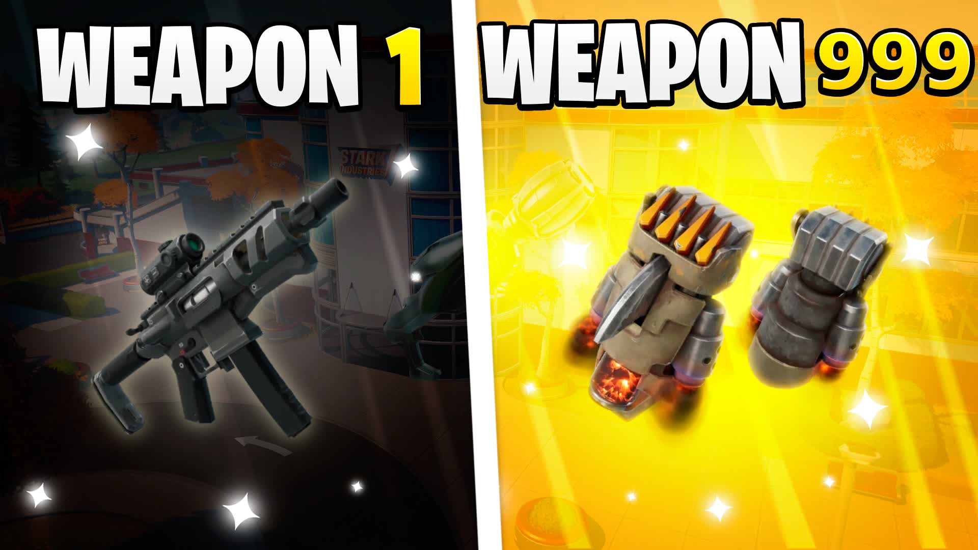 🦸 STARK INDUSTRIES GUN GAME ONE SHOT 6 - 0044-0199-9934 | Fortnite Zone