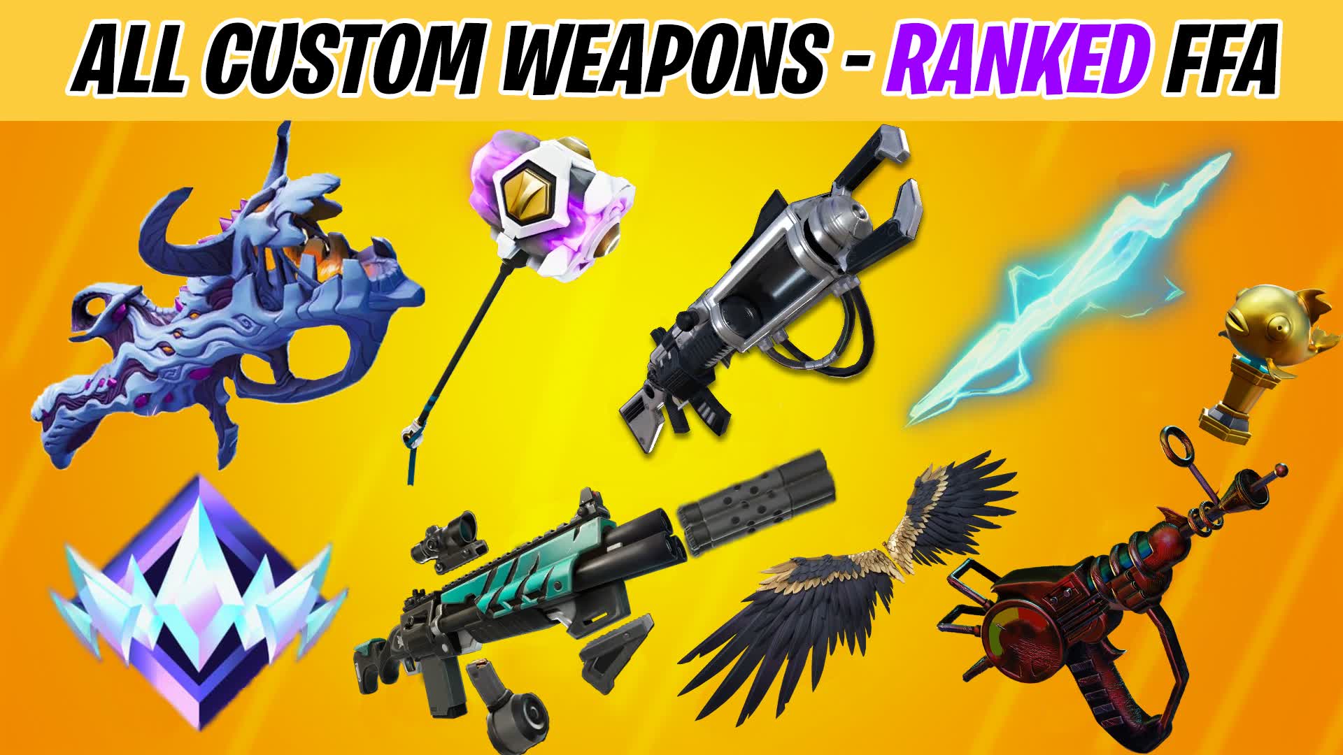 ALL CUSTOM WEAPONS - FFA 9851-9820-2100 by deathy - Fortnite Creative ...