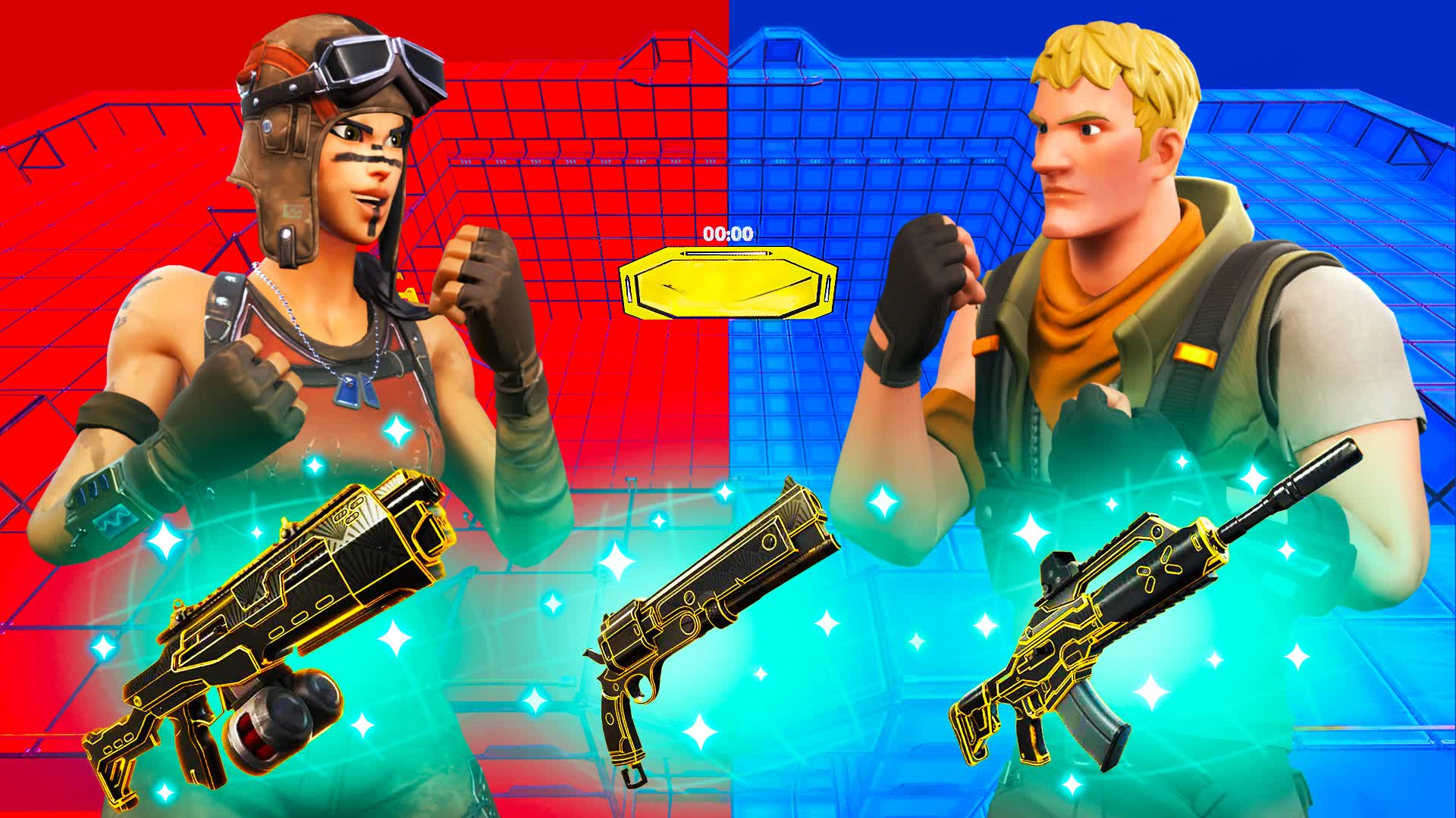 SUPER OG VS DEFAULT 🔴🔵 - 0621-1785-2212 | Fortnite Zone