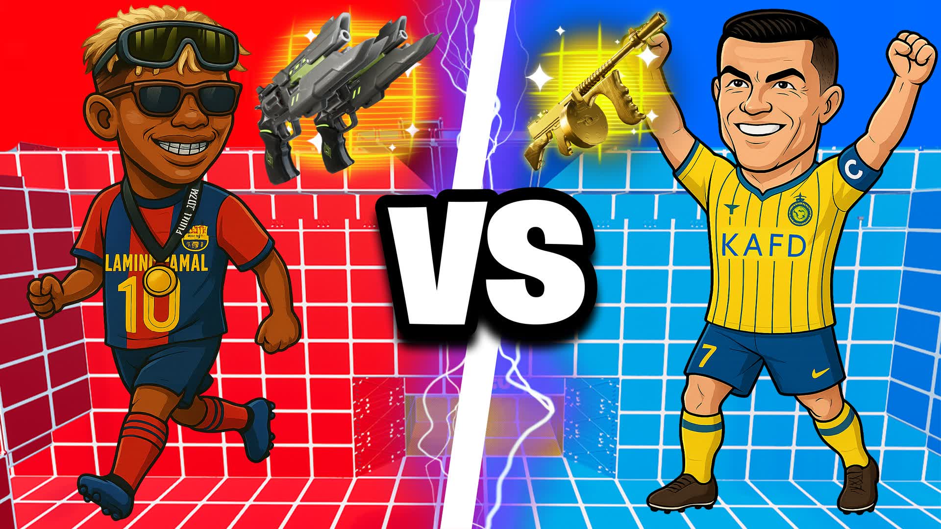 🐐RONALDO ALNASSR VS LAMINE YAMAL SPAIN 5364-5115-9492 by bwr - Fortnite Creative Map Code ...