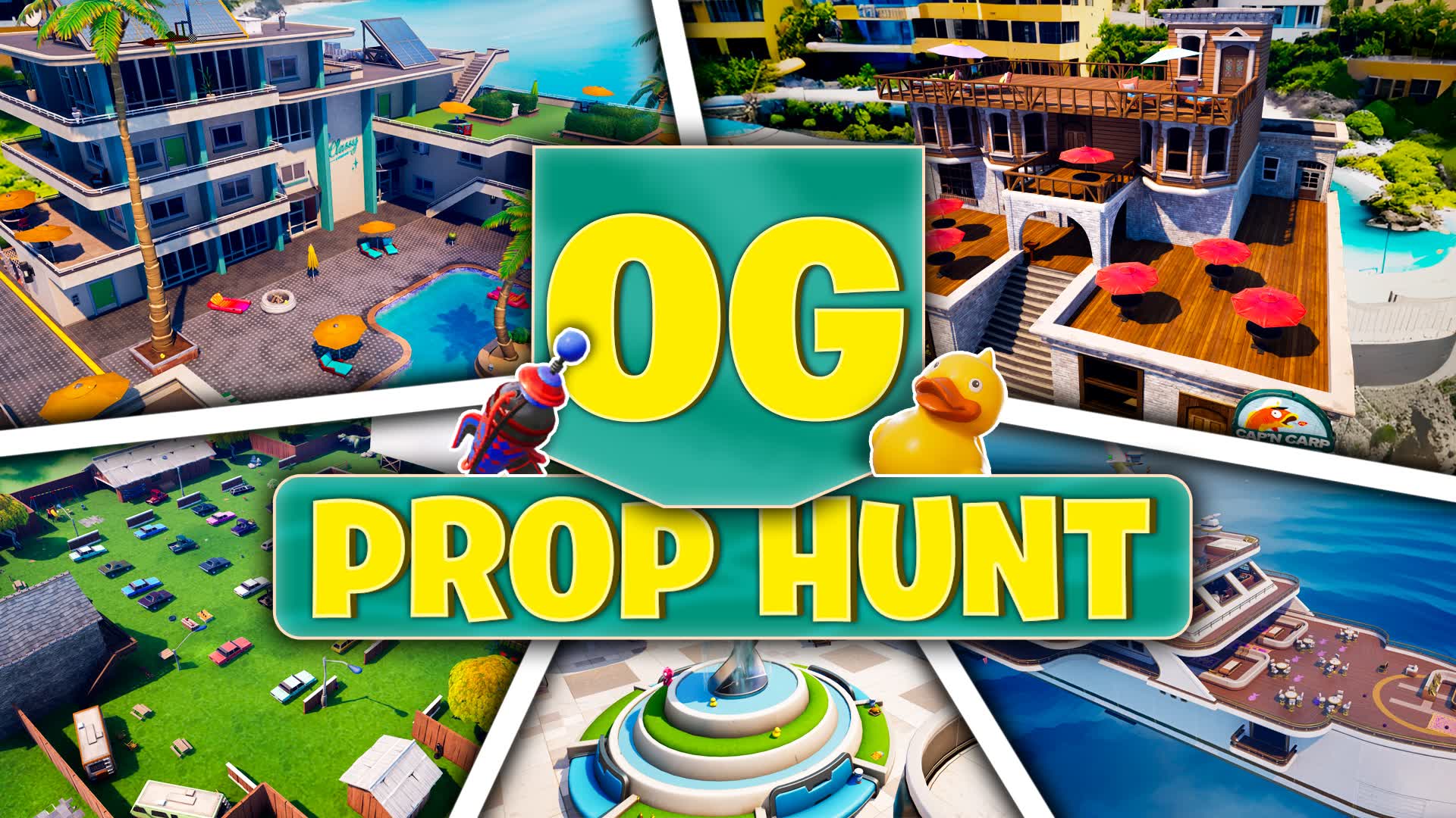 🗺️PROP HUNT - 5 OG POI's 9443-1968-3292 من ابتكار lama-creations - Fortnite