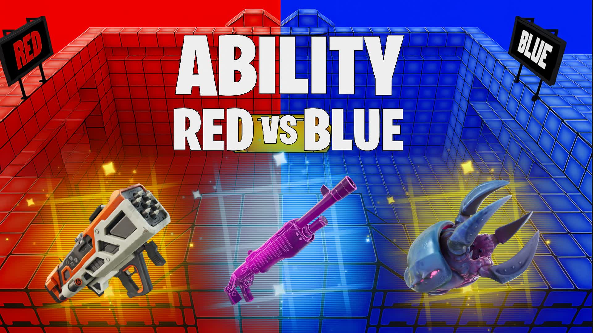 HABILIDADE VERMELHO VERSUS AZUL 🔴🔵 1252-9560-9363, de makc72 — Fortnite