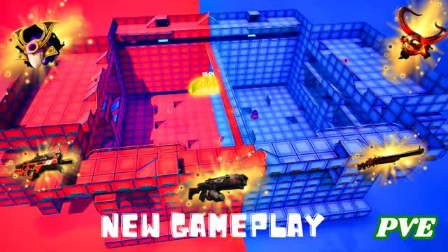 OG RED VS BLUE INSANE DOMINATION 🔴🔵 8432-0117-7428 by bastozz - フォートナイト