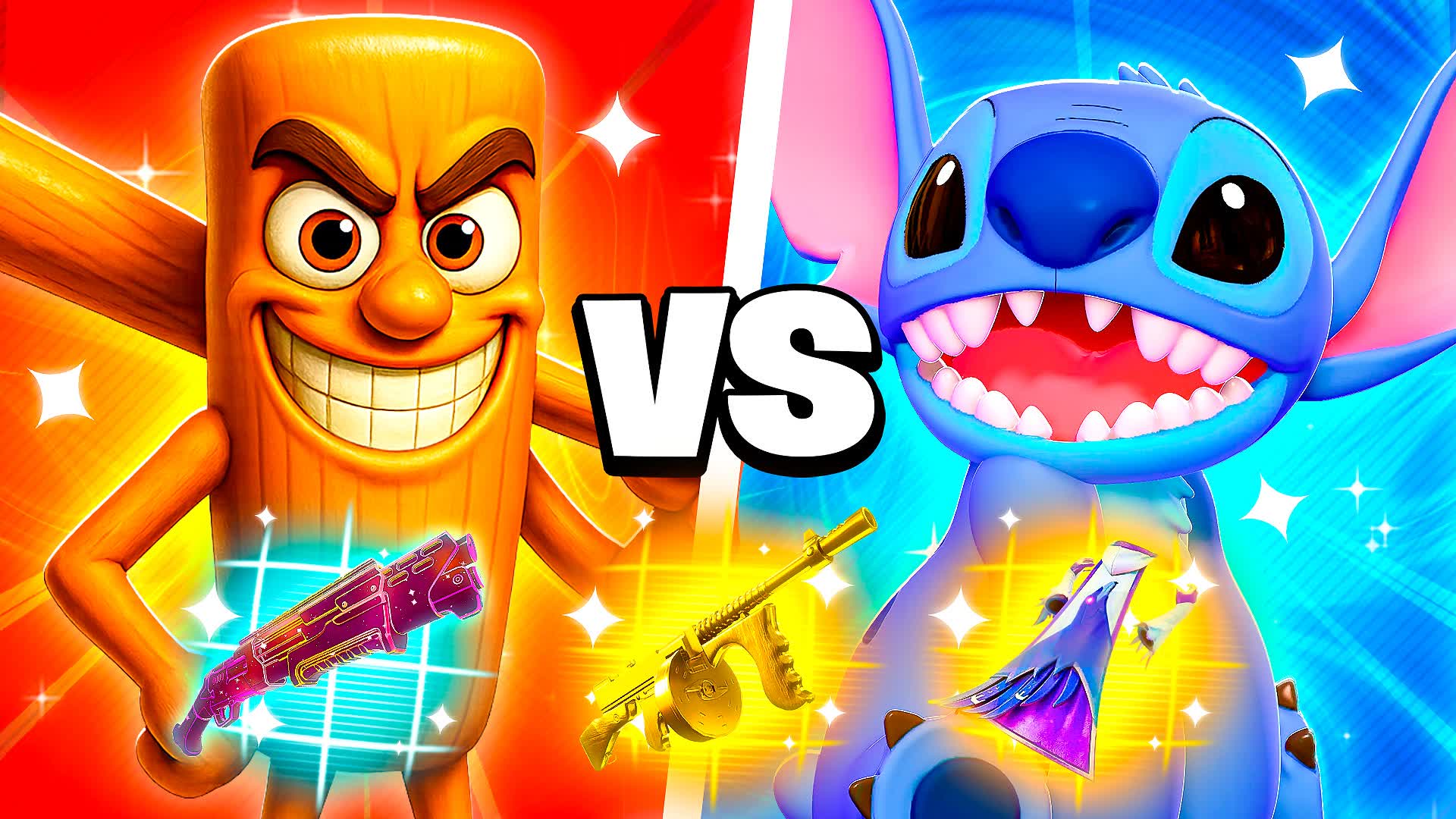 TUNG VS STITCH RED VS BLUE 🔴🔵 2535-7421-9401 by wse-qddix - Fortnite ...