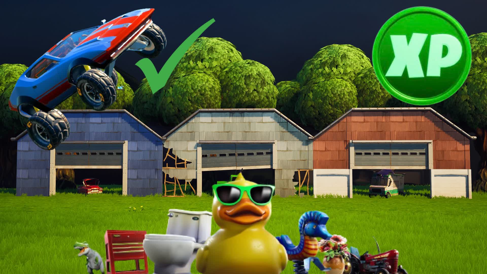 DUSTY PROP HUNT (CARS) (XA) ⭐ 8014-6717-5518 By Prettyboy - Fortnite