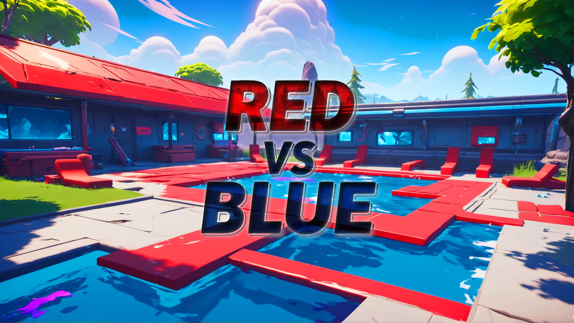 RED VS BLUE SWIMMING POOL 8651-1463-5974 by kotstoboy - Fortnite