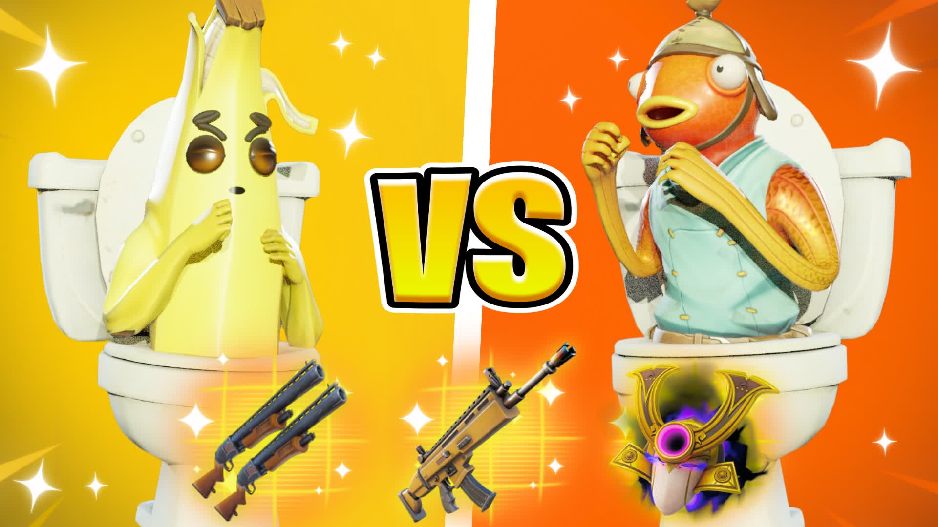 PEELY TOILET VS FISHY TOILET🍌🐟 3108-5134-3550 by dinerostudios - Fortnite Creative Map Code ...