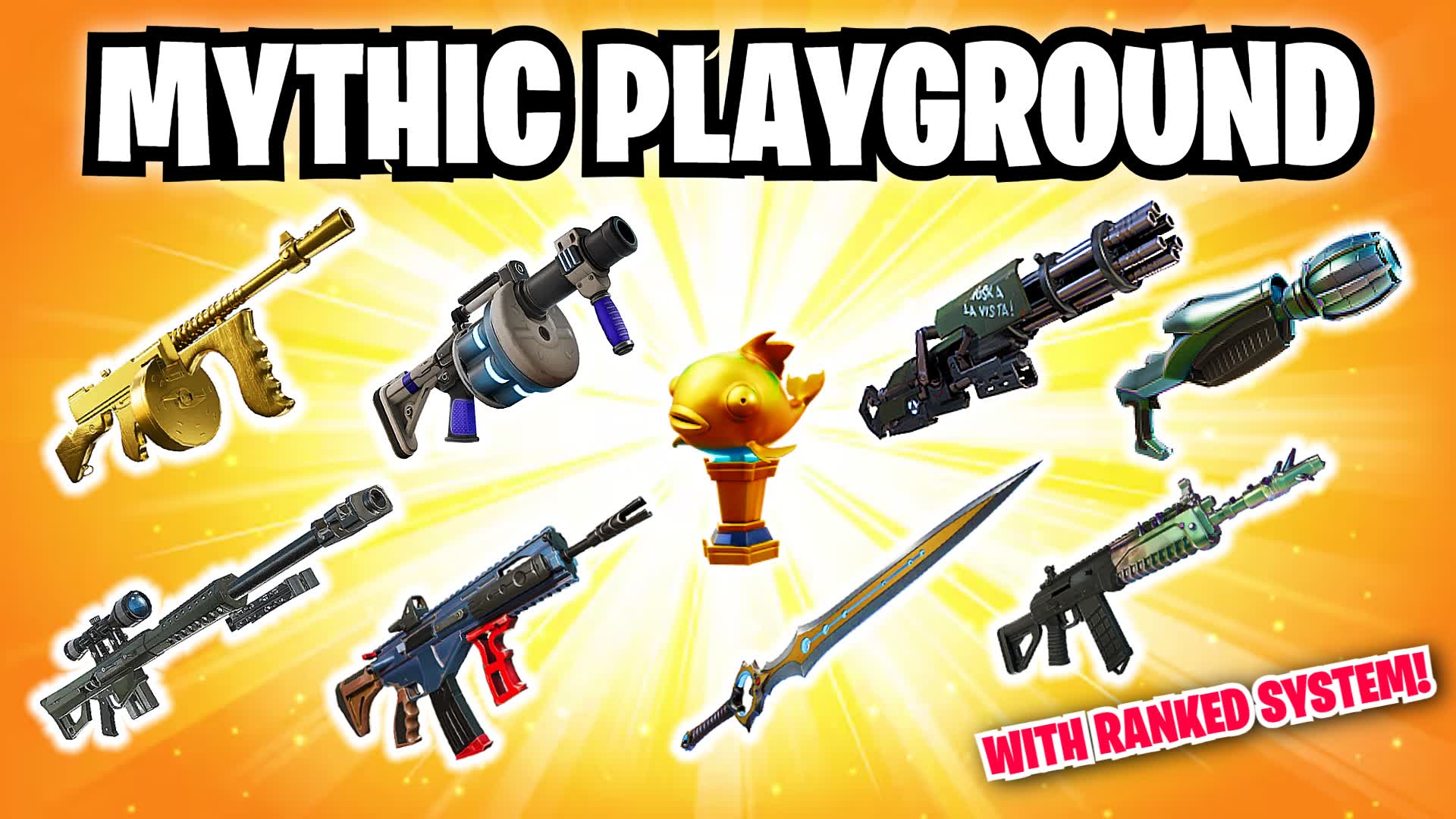 💥MYTHIC PLAYGROUND💥 - FREE FOR ALL 3915-6735-9934 by tmon - Fortnite Creative Map Code - Fortnite.GG