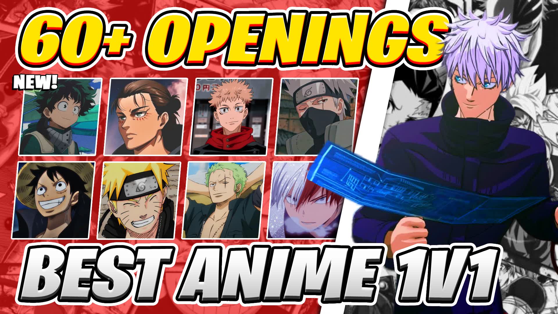 🏆BEST ANIME 1V1 [60+ OPENINGS]🎵 9488-6597-1250 من ابتكار diezuh - Fortnite