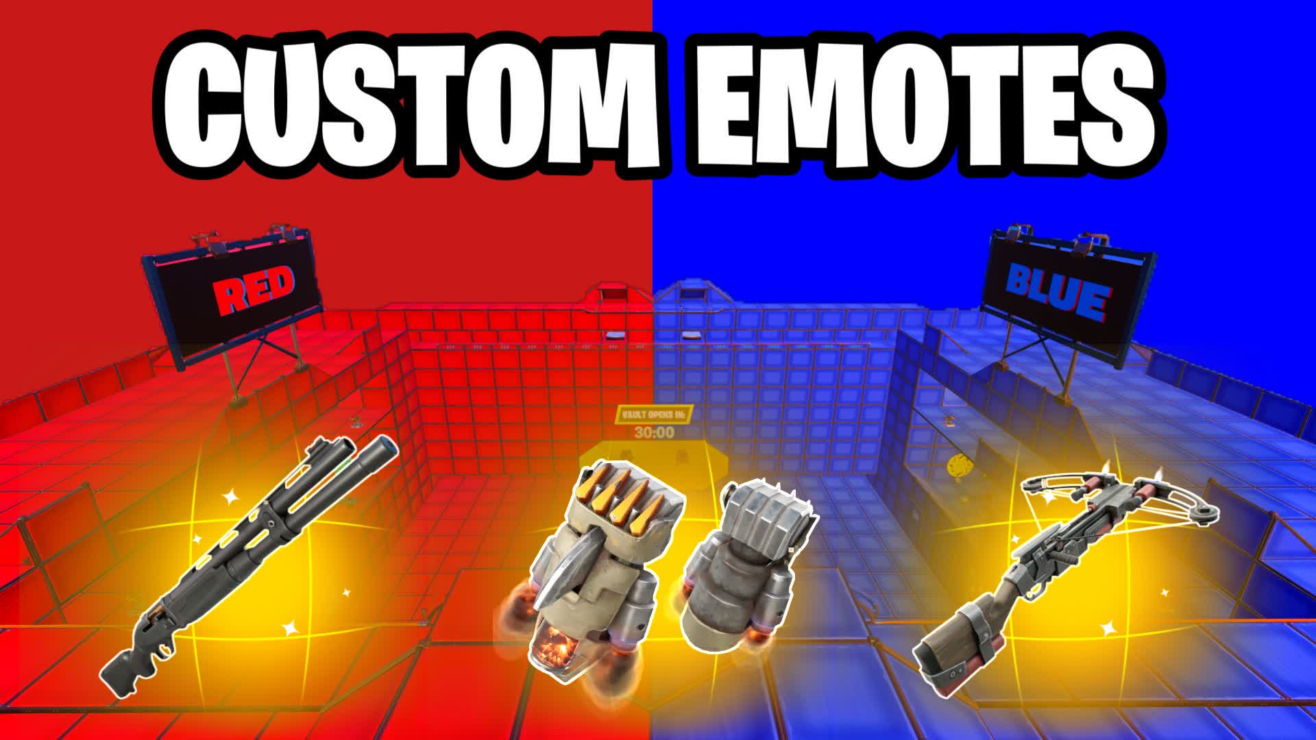 EMOTES RED VS BLUE 🔴🔵 0381-5092-8805 by ghostenaru - Fortnite Creative ...