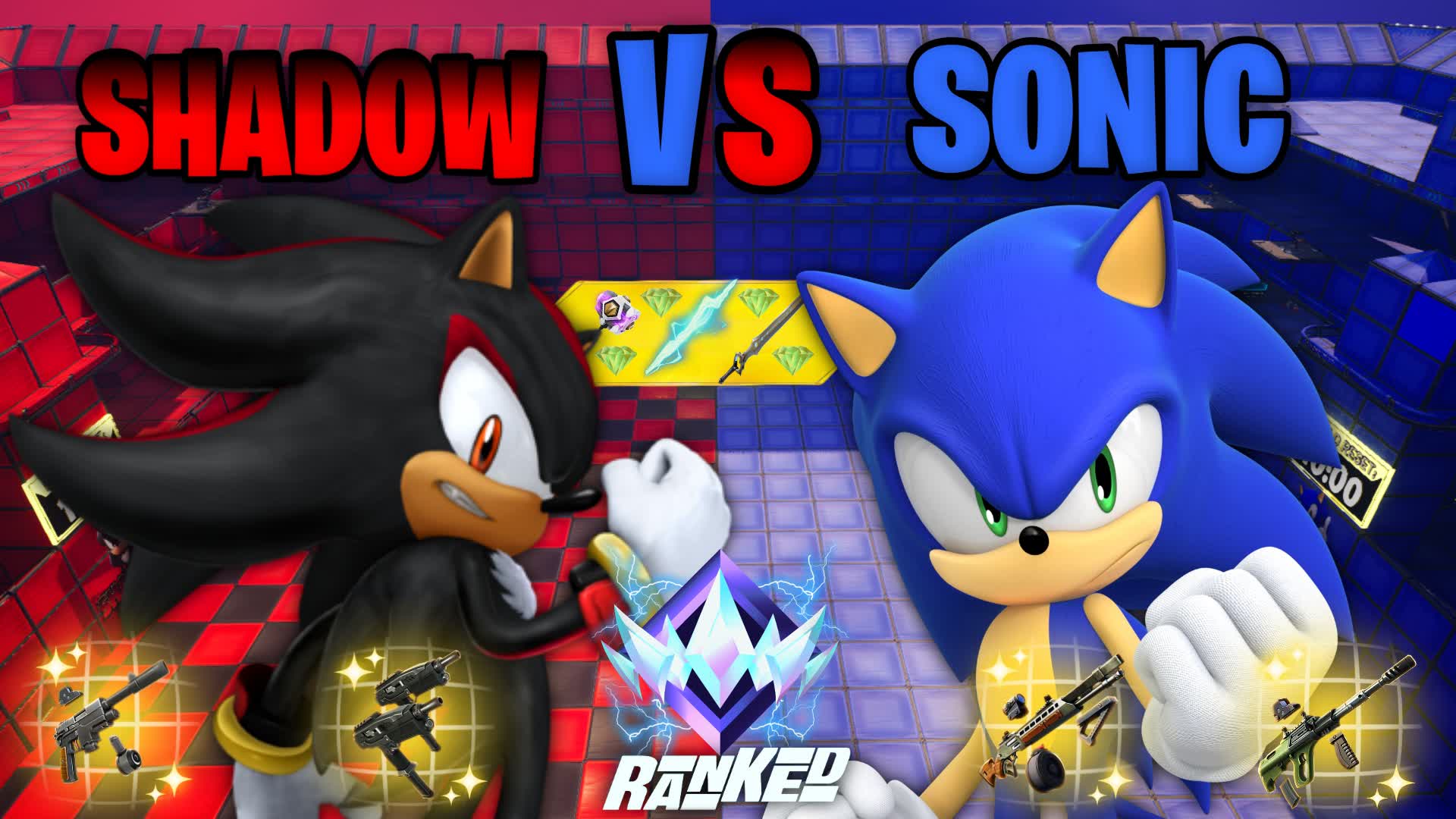 RED VS BLUE 🔵SONIC VS SHADOW🔴 3958-0044-3607 by romao2132 - Fortnite ...