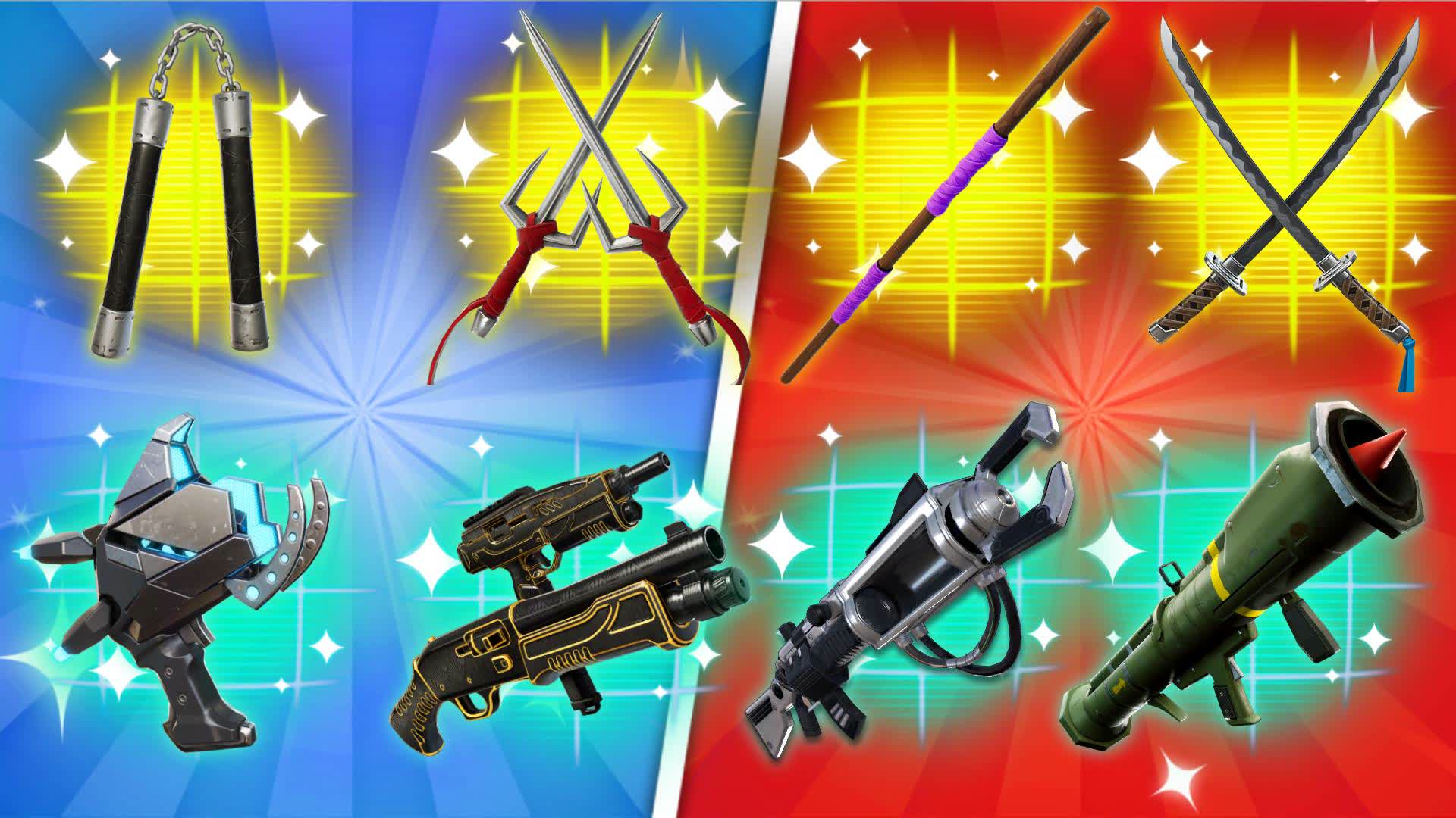 SUPER TMNT GUNS⭐RED VS BLUE 🔵🔴 6546-2099-0969 by neyma - Fortnite ...