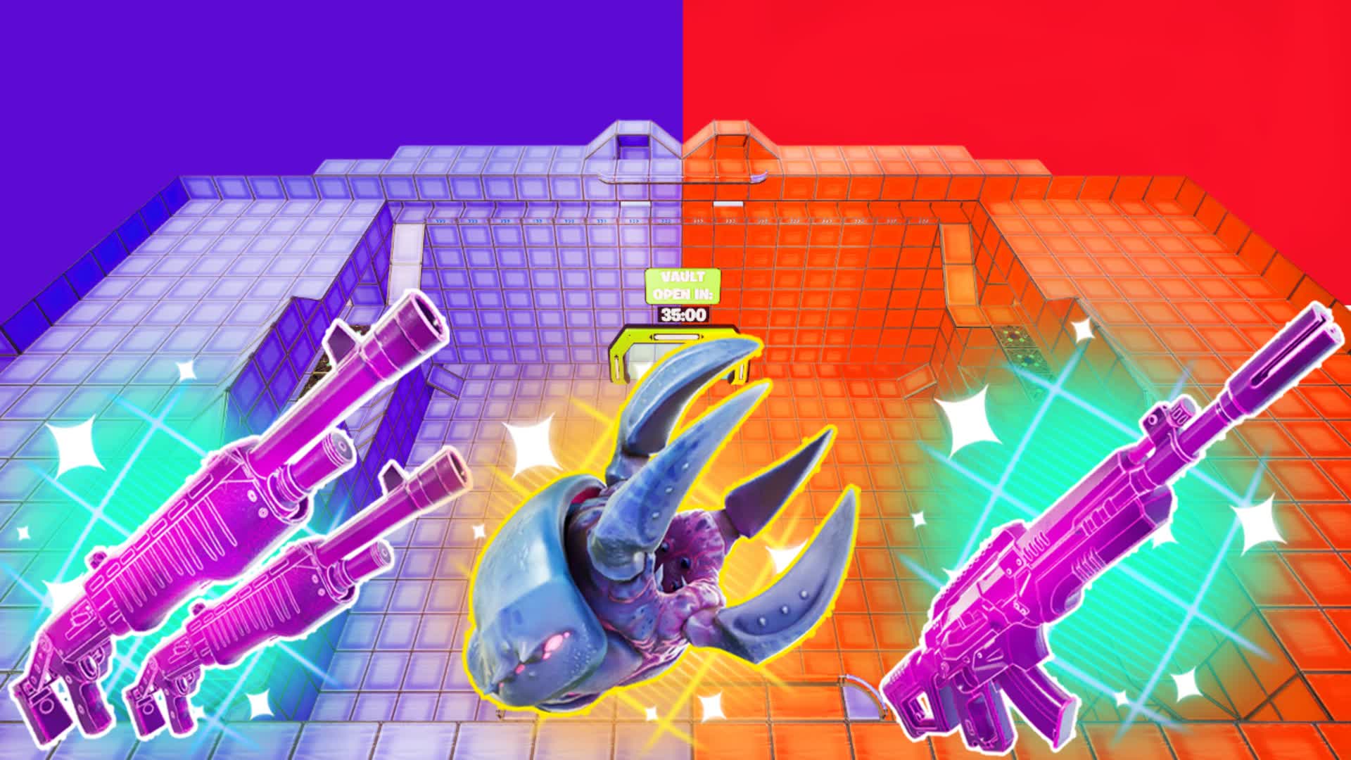 INSANE RED VS BLUE 🔴🔵أفضل 3672-3298-6802 by youself - Fortnite Creative Map Code - Fortnite.GG