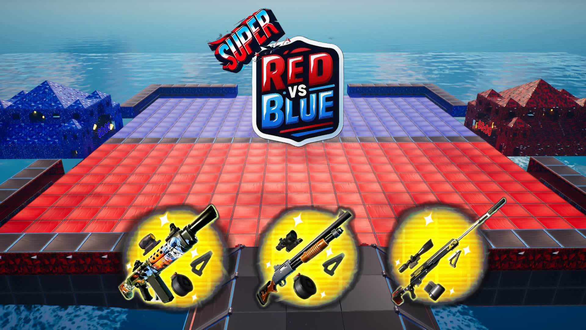SUPER RED VS BLUE🔴🔵-RUMBLE 2962-0806-5317 by wallajc - Fortnite ...
