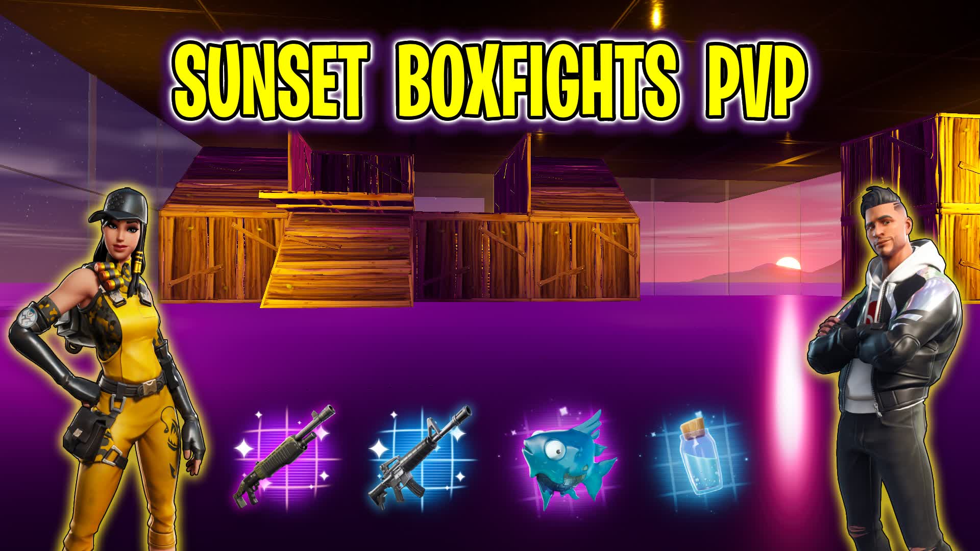 ☀ SUNSET BOXFIGHT 📦🥊 2953-1201-4008 by hitmancobra - Fortnite