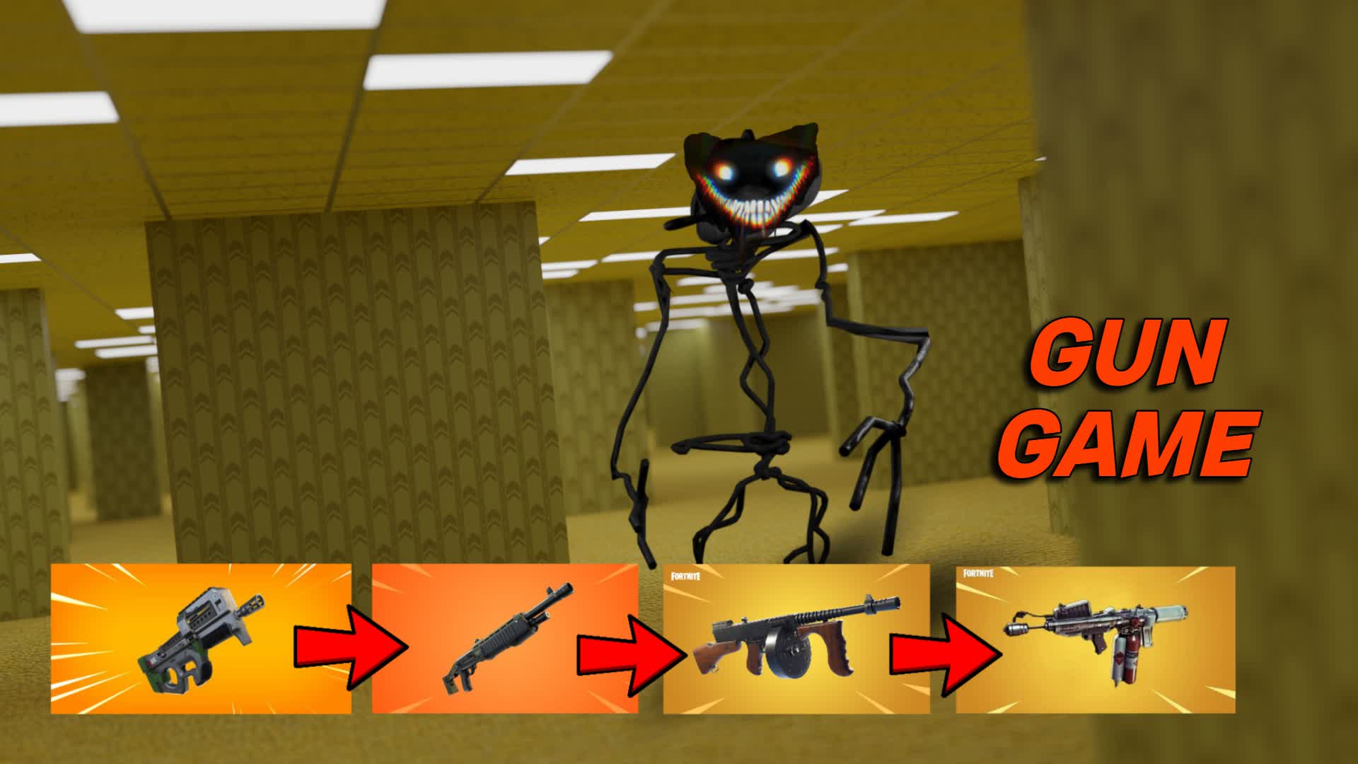 BackRooms (GUN GAME) 1034-3993-0040 by Ander Usina - Fortnite.GG