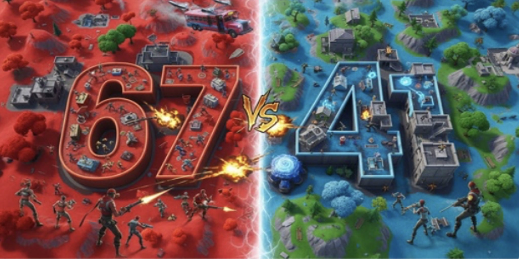 67 vs 41 (red vs blue) 8971-7954-1196 by jadegrell - Fortnite Creative Map Code - Fortnite.GG