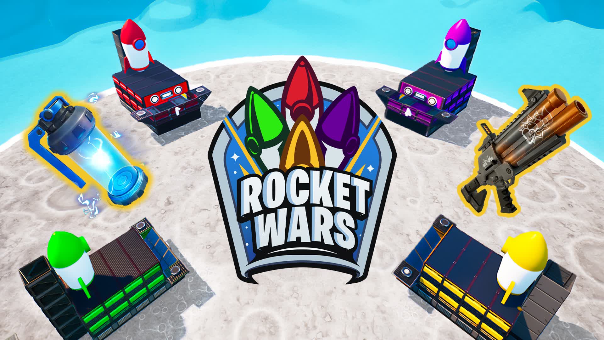ROCKET WARS 🚀 5196-0233-5799 by superjoy - Fortnite Creative Map Code ...