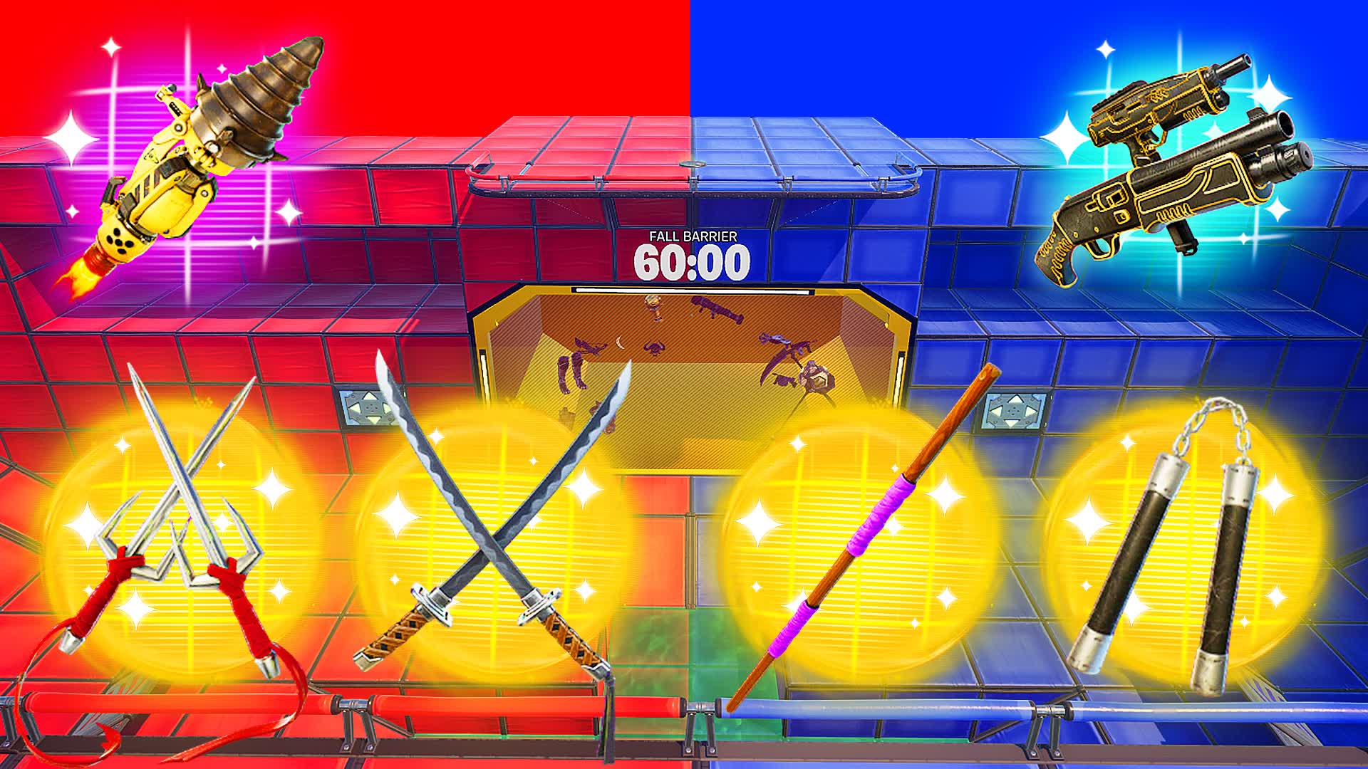 BIG RED VS BLUE 🔴🔵 9993-8149-5406 by kovahh - Fortnite